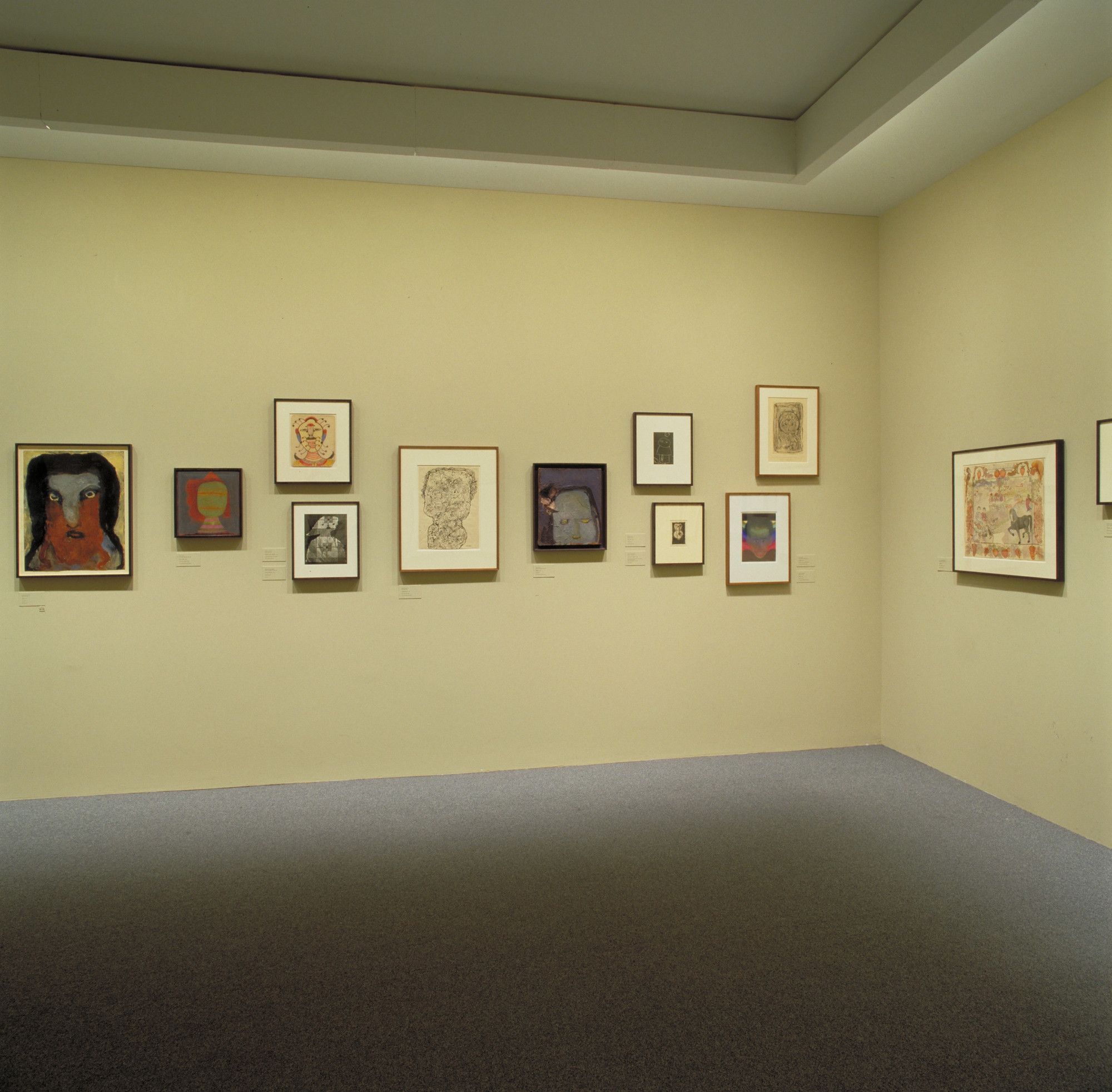 Installation view of the exhibition "The Raw and the Cooked," in the ...