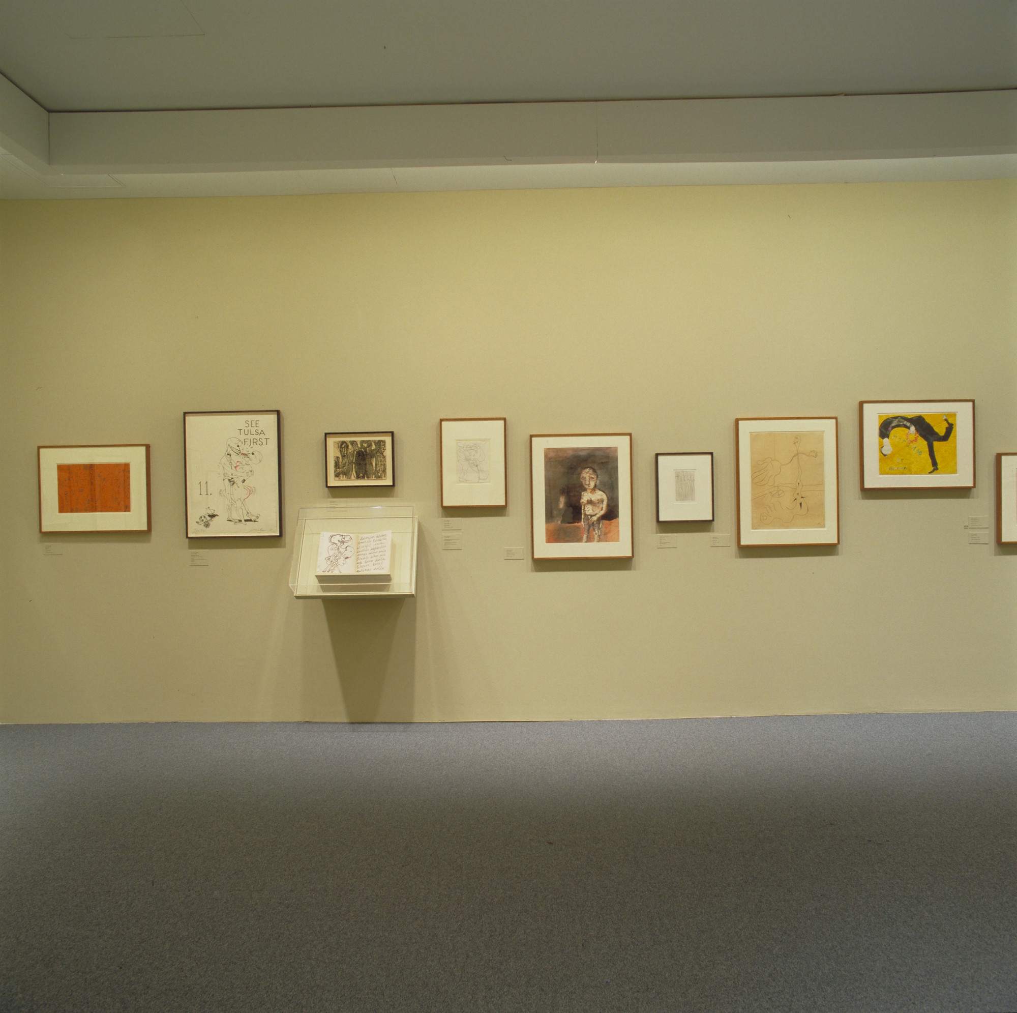 Installation view of the exhibition "The Raw and the Cooked," in the ...