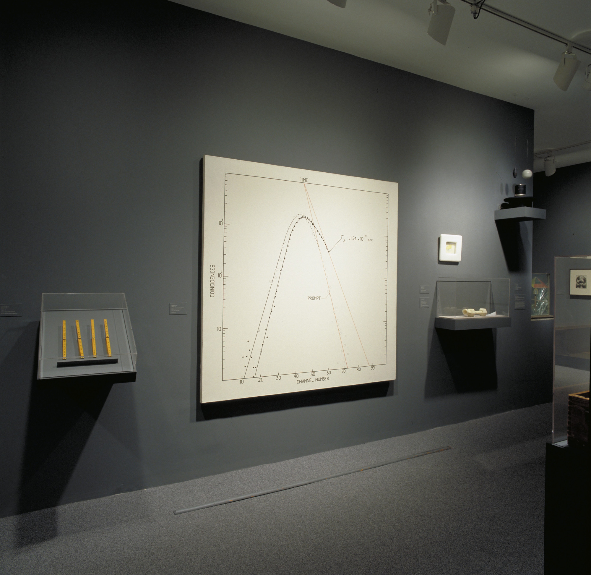 Installation view of the exhibition "Useless Science," in the series ...