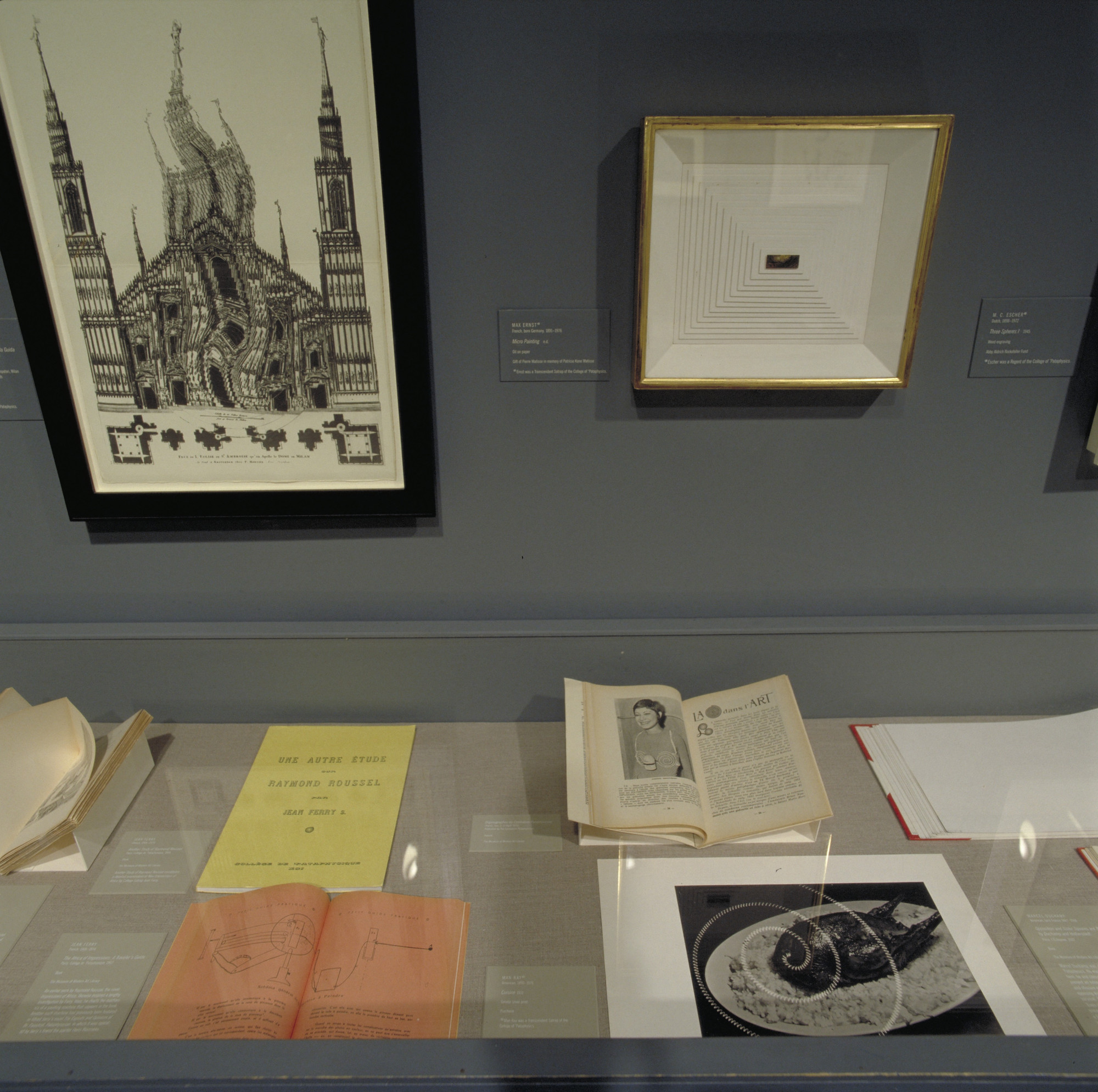 Installation view of the exhibition "Useless Science," in the series ...