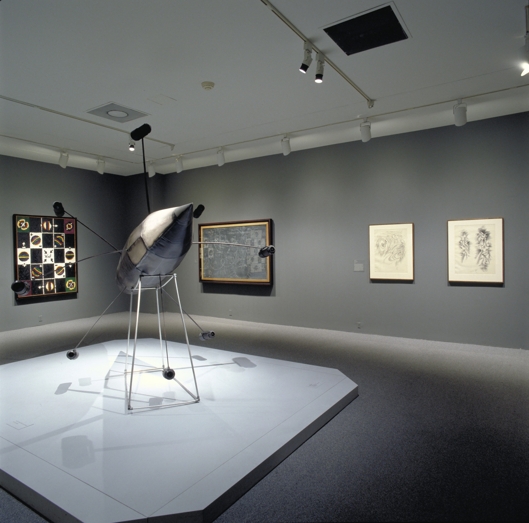 Installation view of the exhibition "Useless Science," in the ...