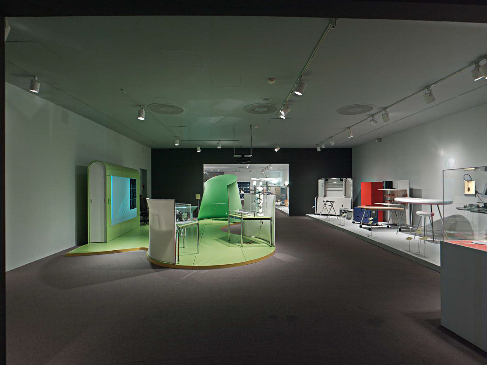 Installation view of the exhibition "Workspheres" | MoMA