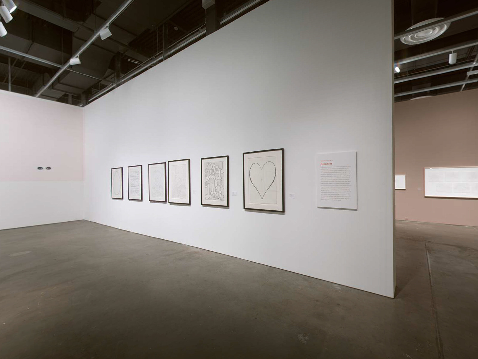 Installation view of the exhibition "Drawing Now: Eight Propositions ...