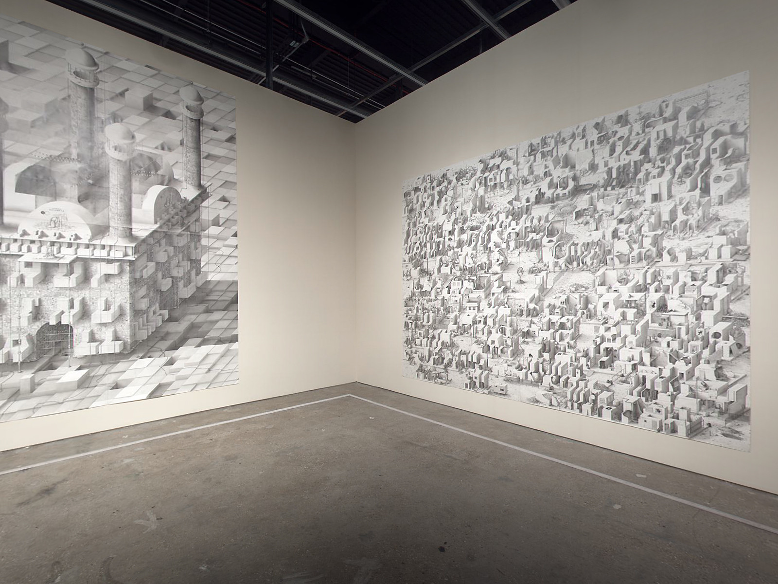Installation view of the exhibition "Drawing Now: Eight Propositions ...
