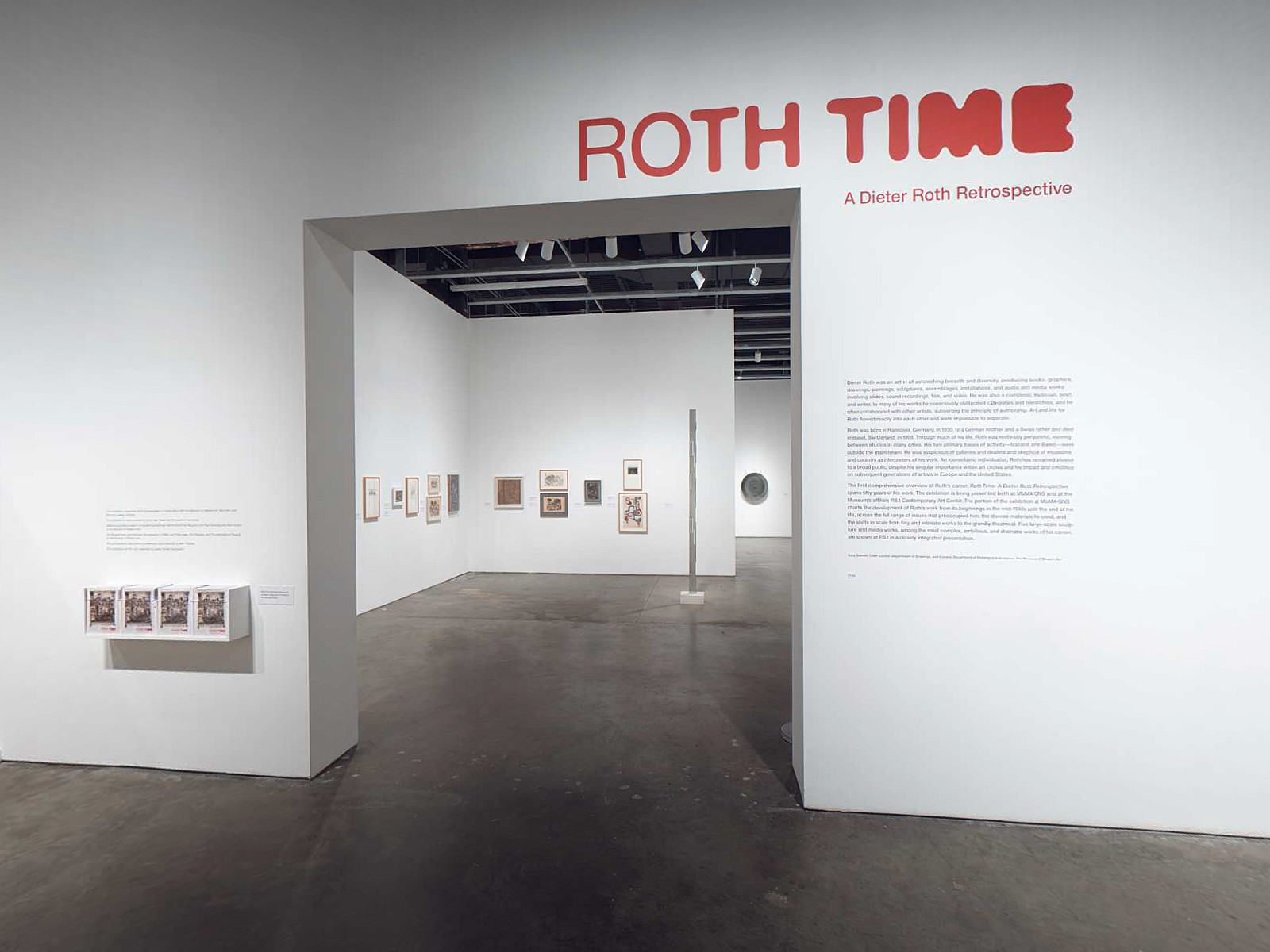 Installation view of the exhibition "Roth Time: A Dieter Roth ...
