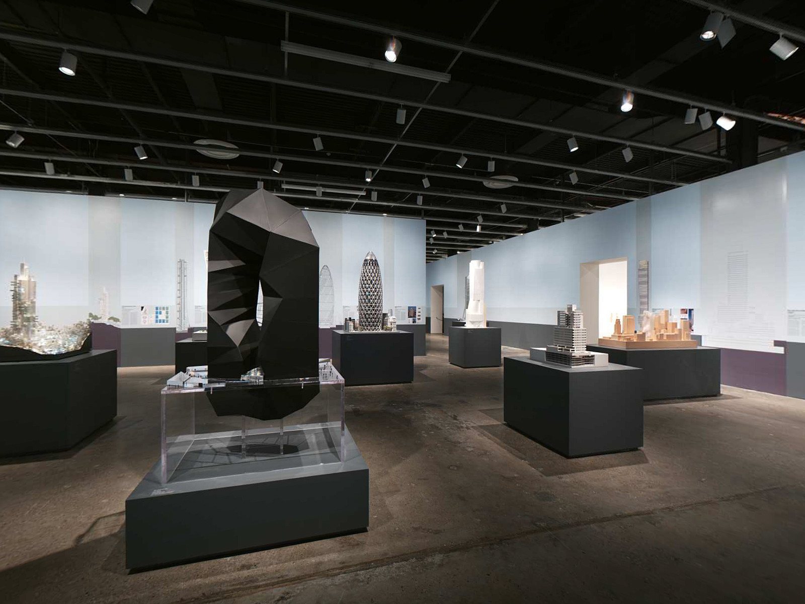 Installation view of the exhibition "Tall Buildings" | MoMA