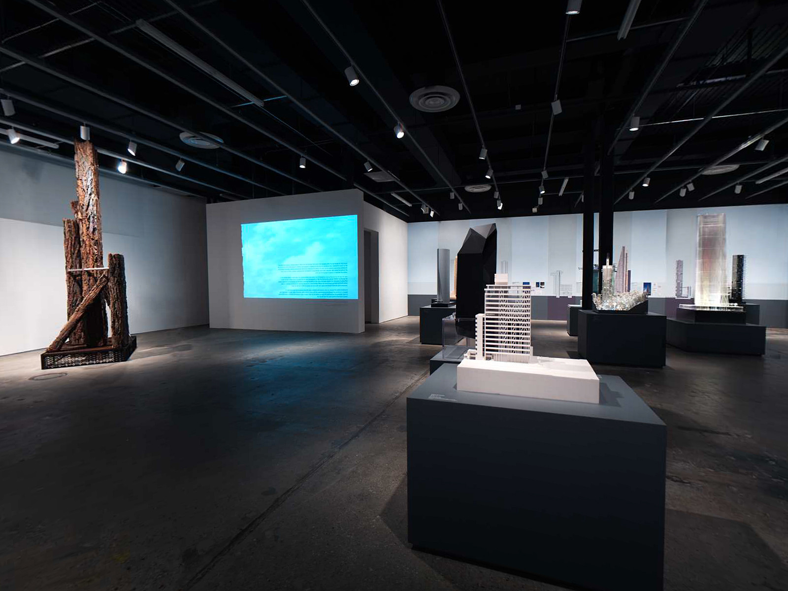 Installation view of the exhibition "Tall Buildings" | MoMA