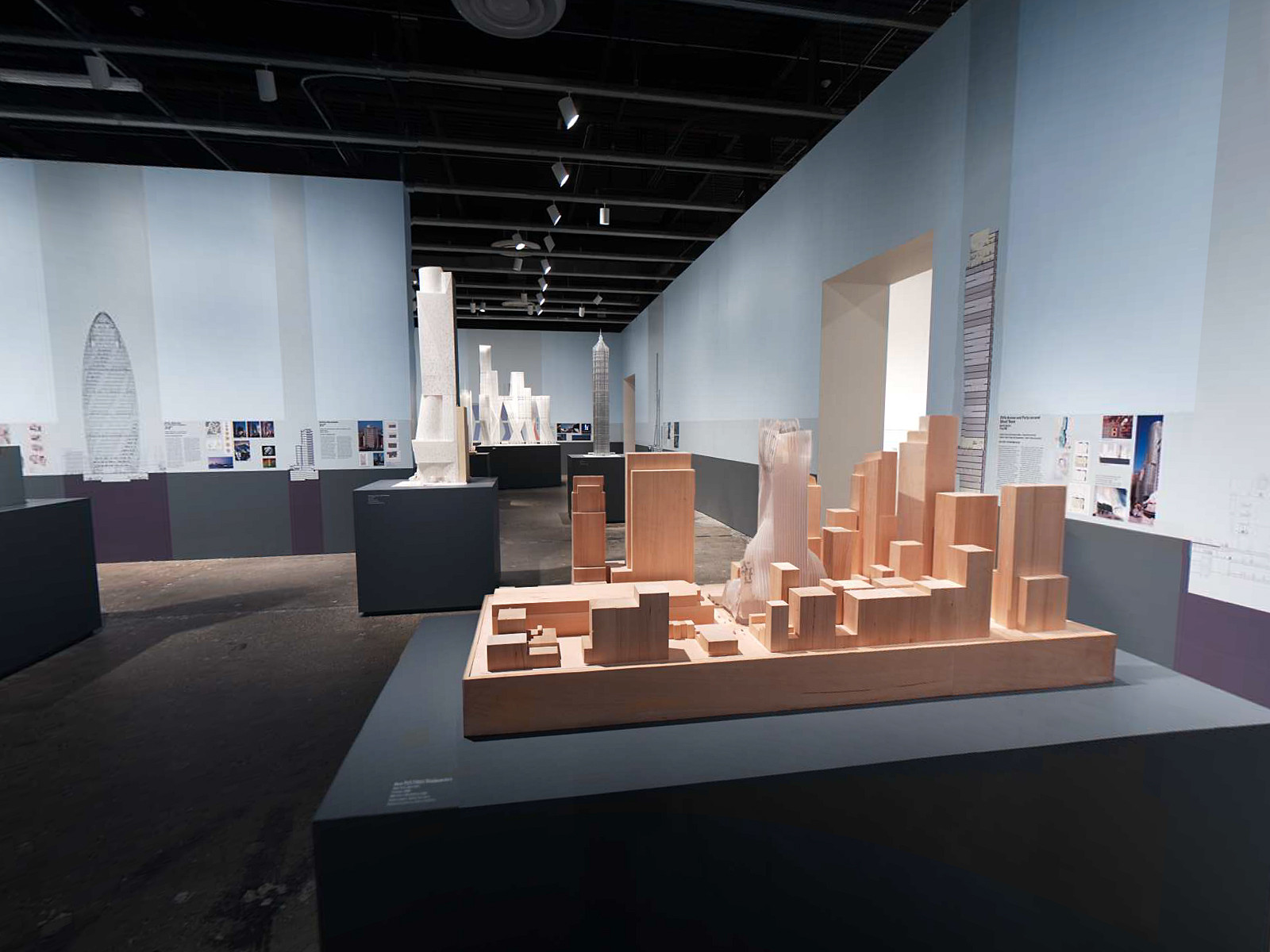 Installation view of the exhibition "Tall Buildings" | MoMA