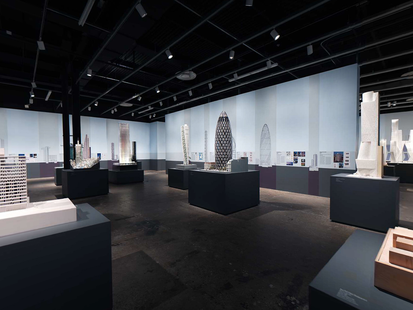 Installation view of the exhibition "Tall Buildings" | MoMA