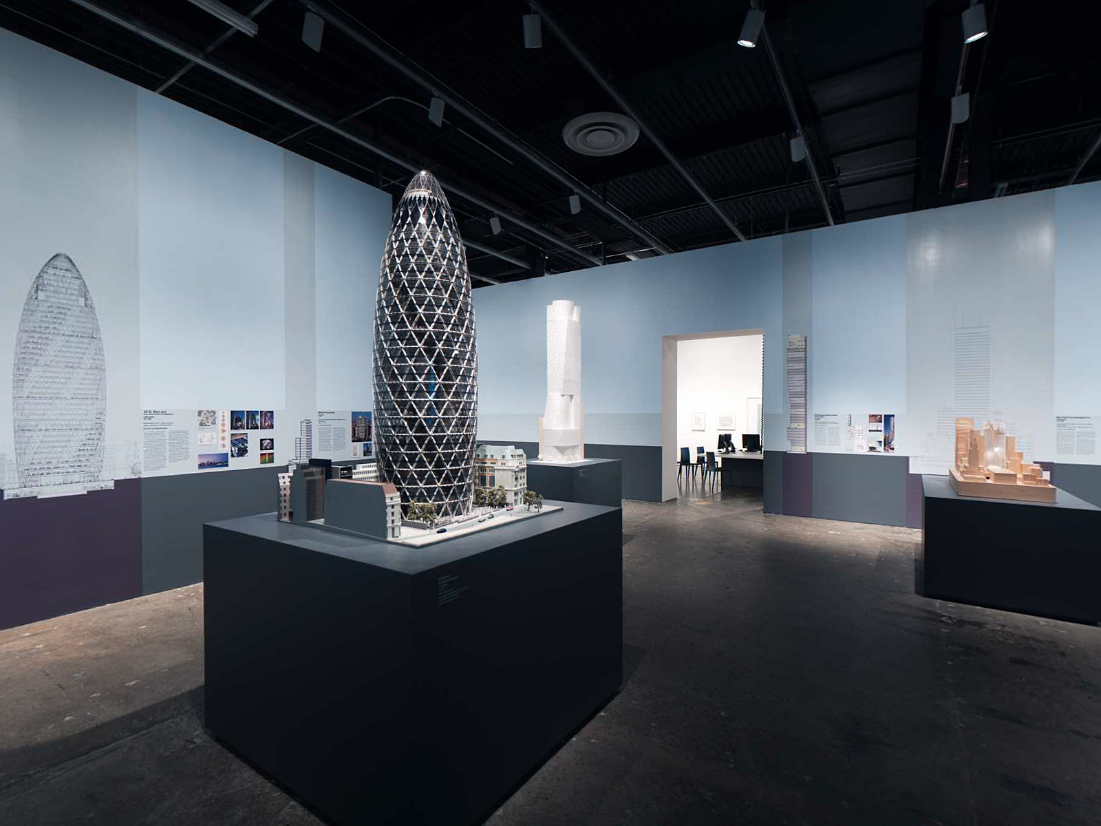 Installation view of the exhibition "Tall Buildings" | MoMA