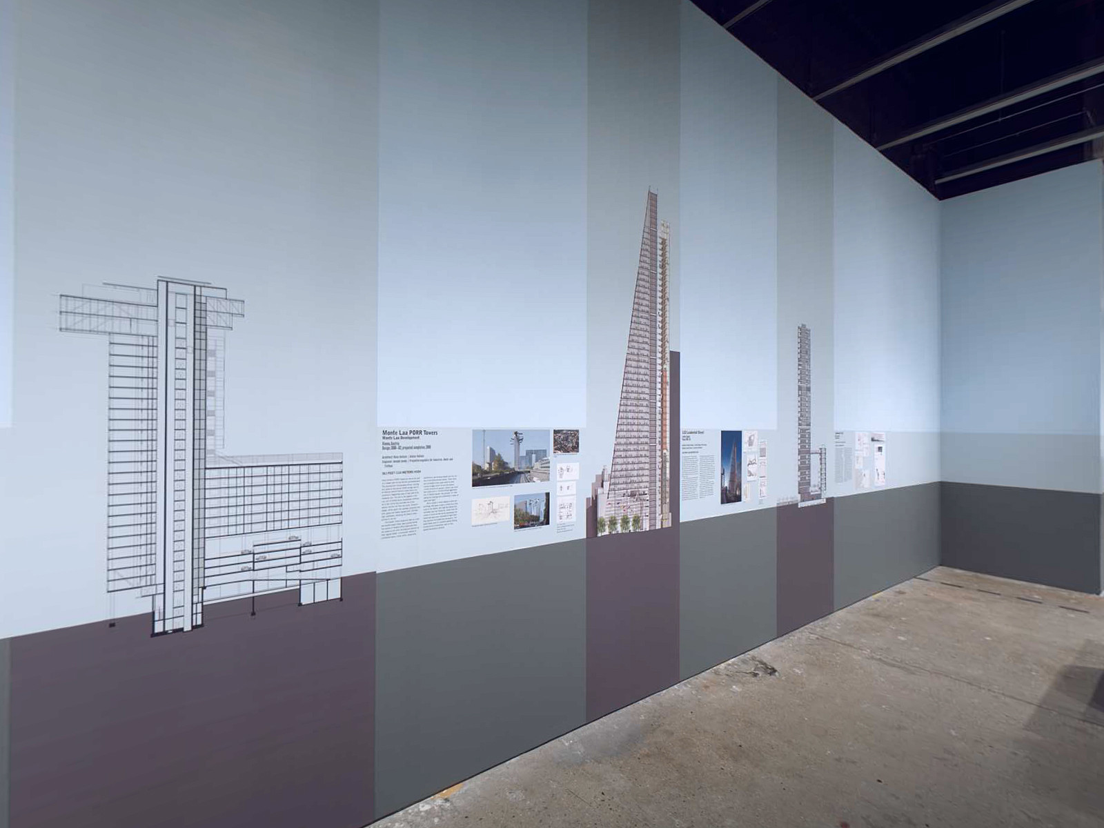 Installation view of the exhibition "Tall Buildings" | MoMA