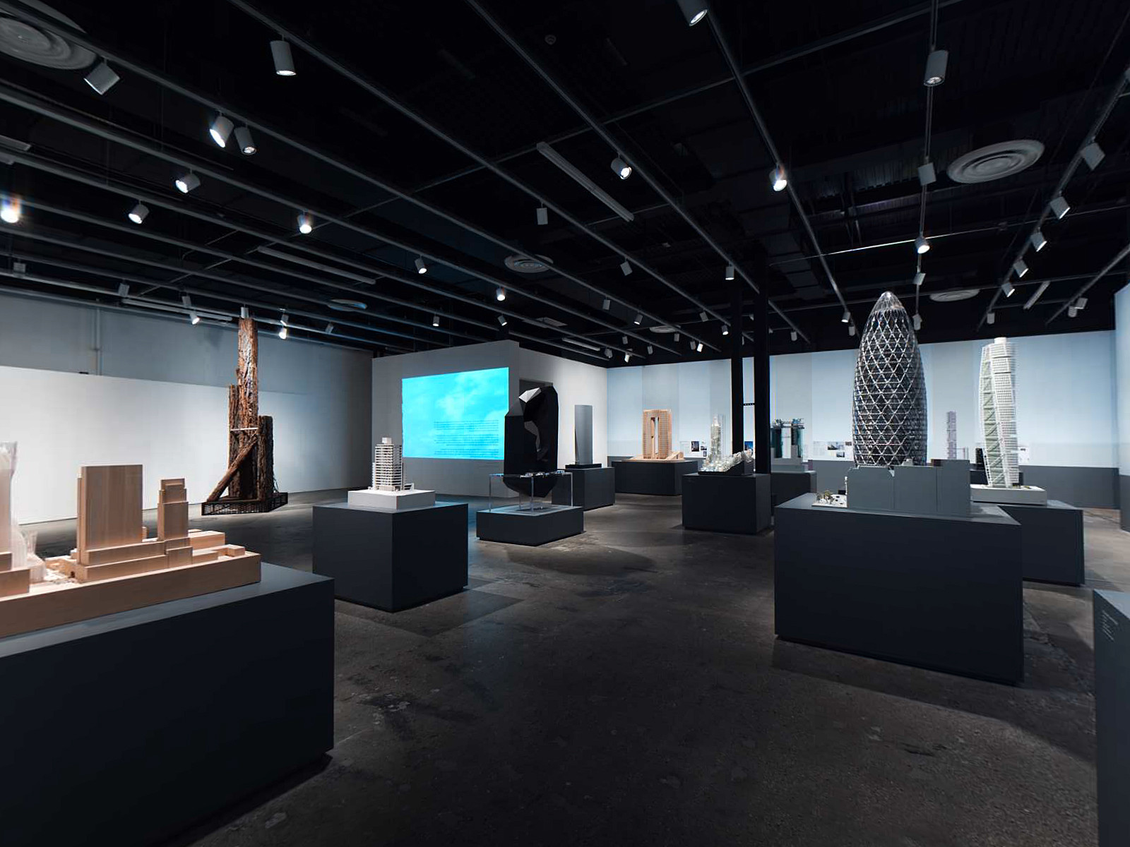 Installation view of the exhibition "Tall Buildings" | MoMA