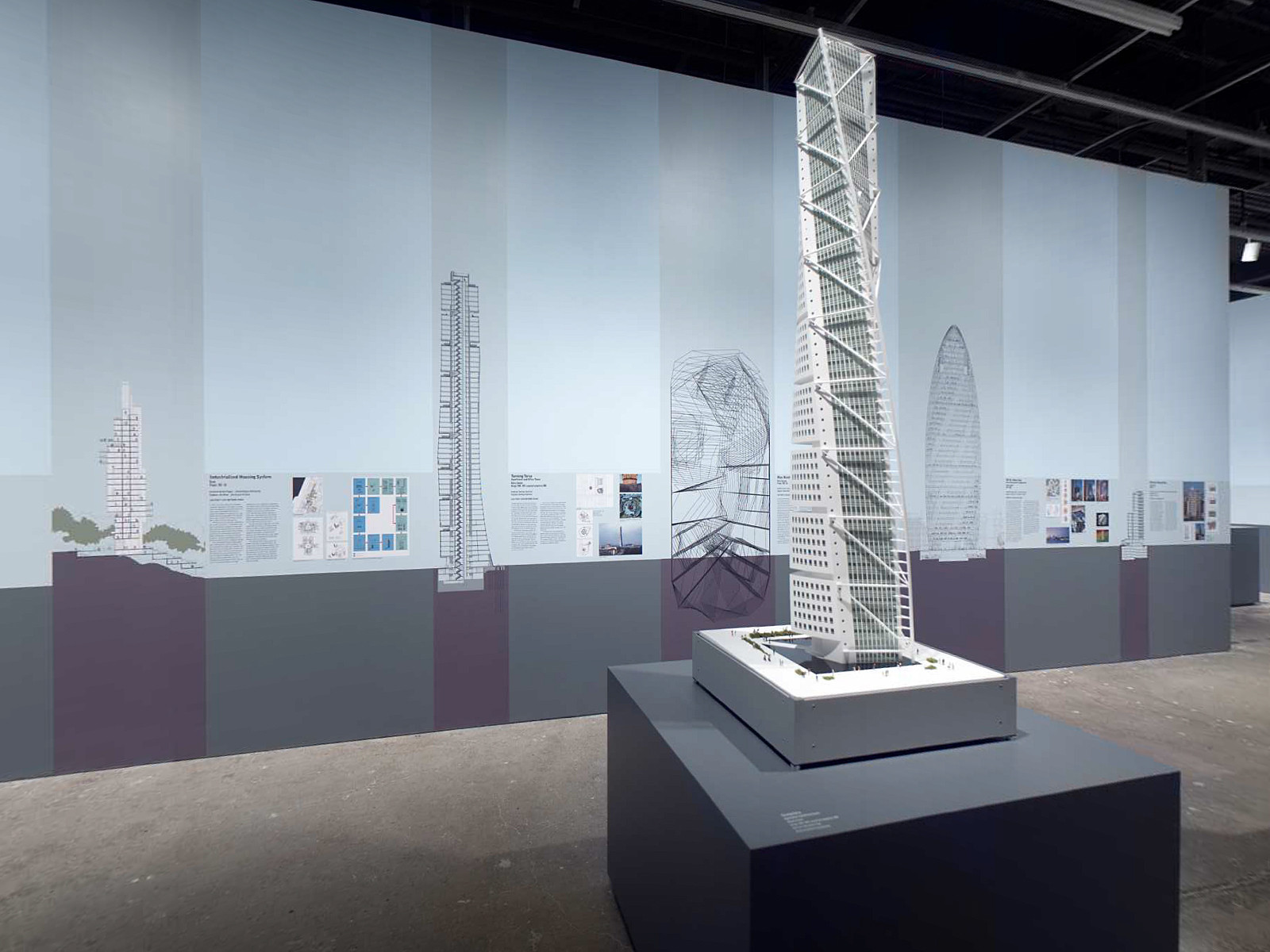 Installation view of the exhibition "Tall Buildings" | MoMA