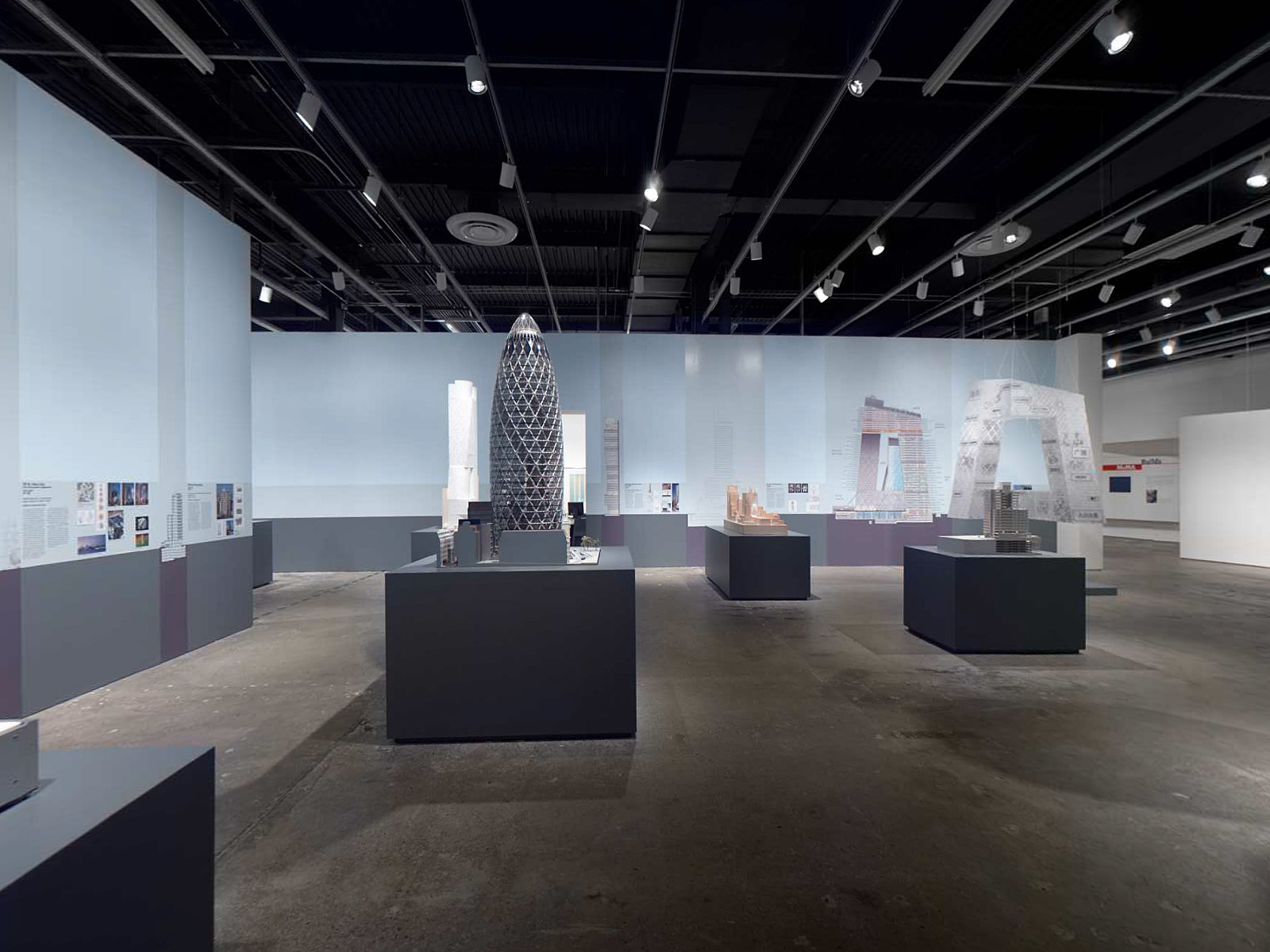 Installation view of the exhibition "Tall Buildings" | MoMA