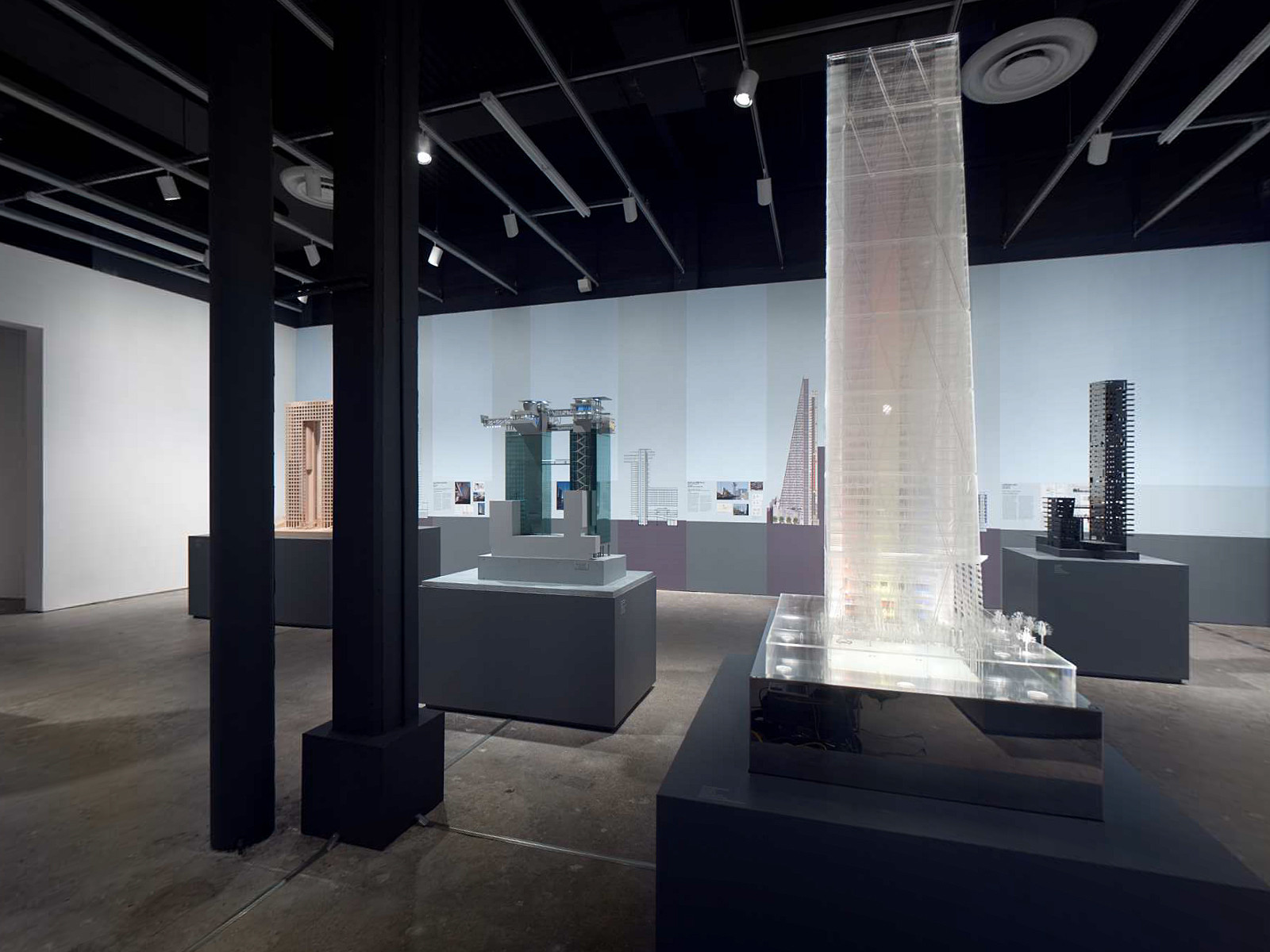 Installation view of the exhibition "Tall Buildings" | MoMA