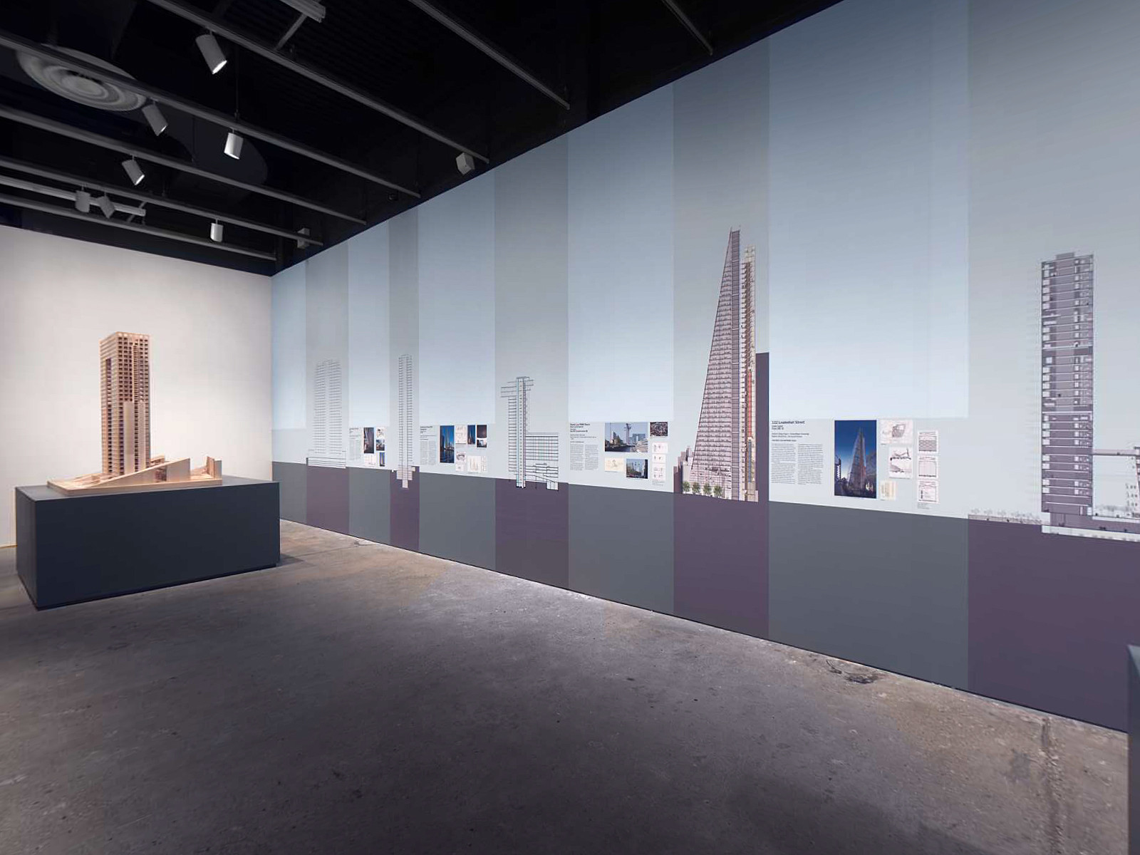Installation view of the exhibition "Tall Buildings" | MoMA