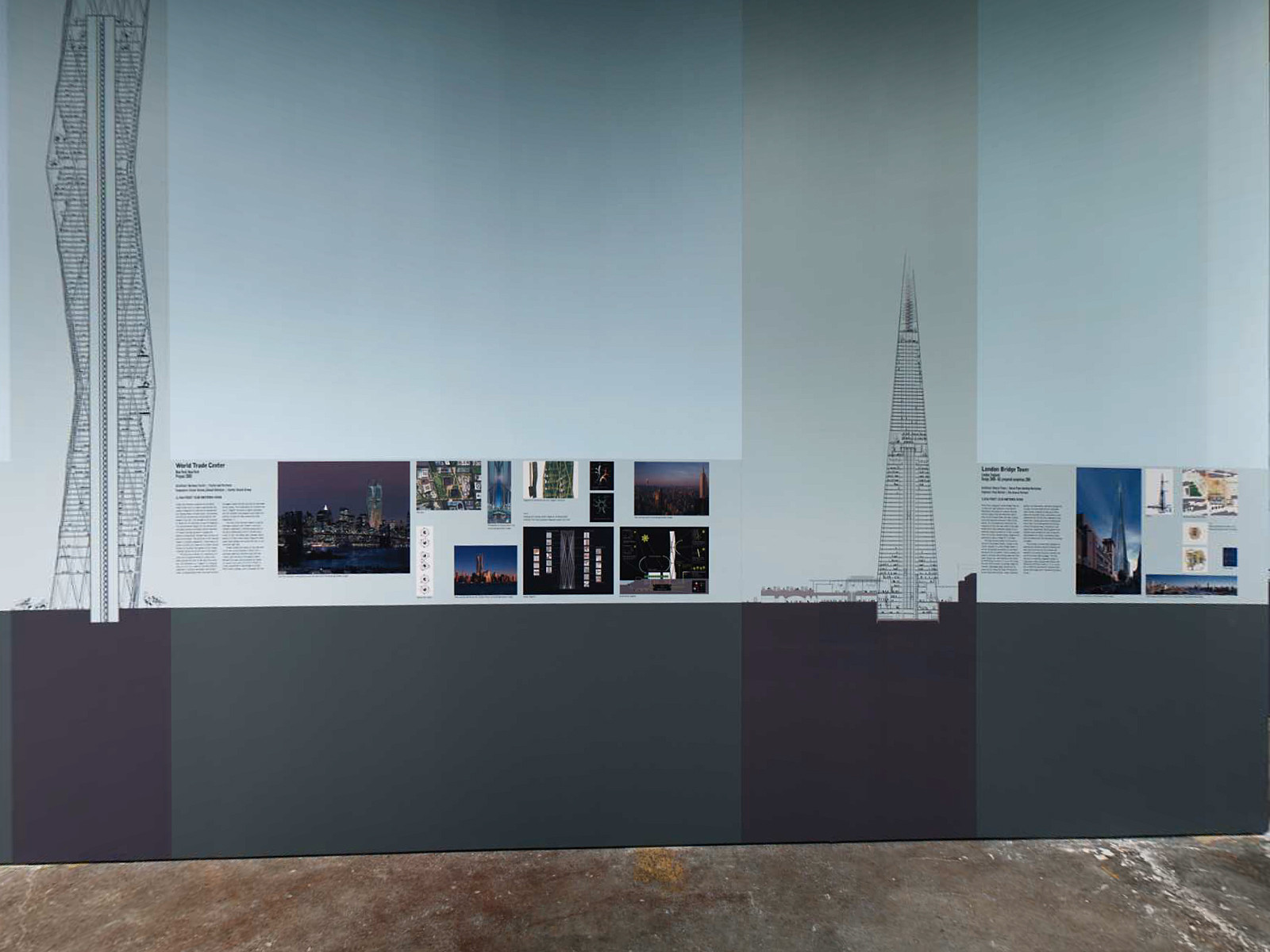 Installation view of the exhibition "Tall Buildings" | MoMA