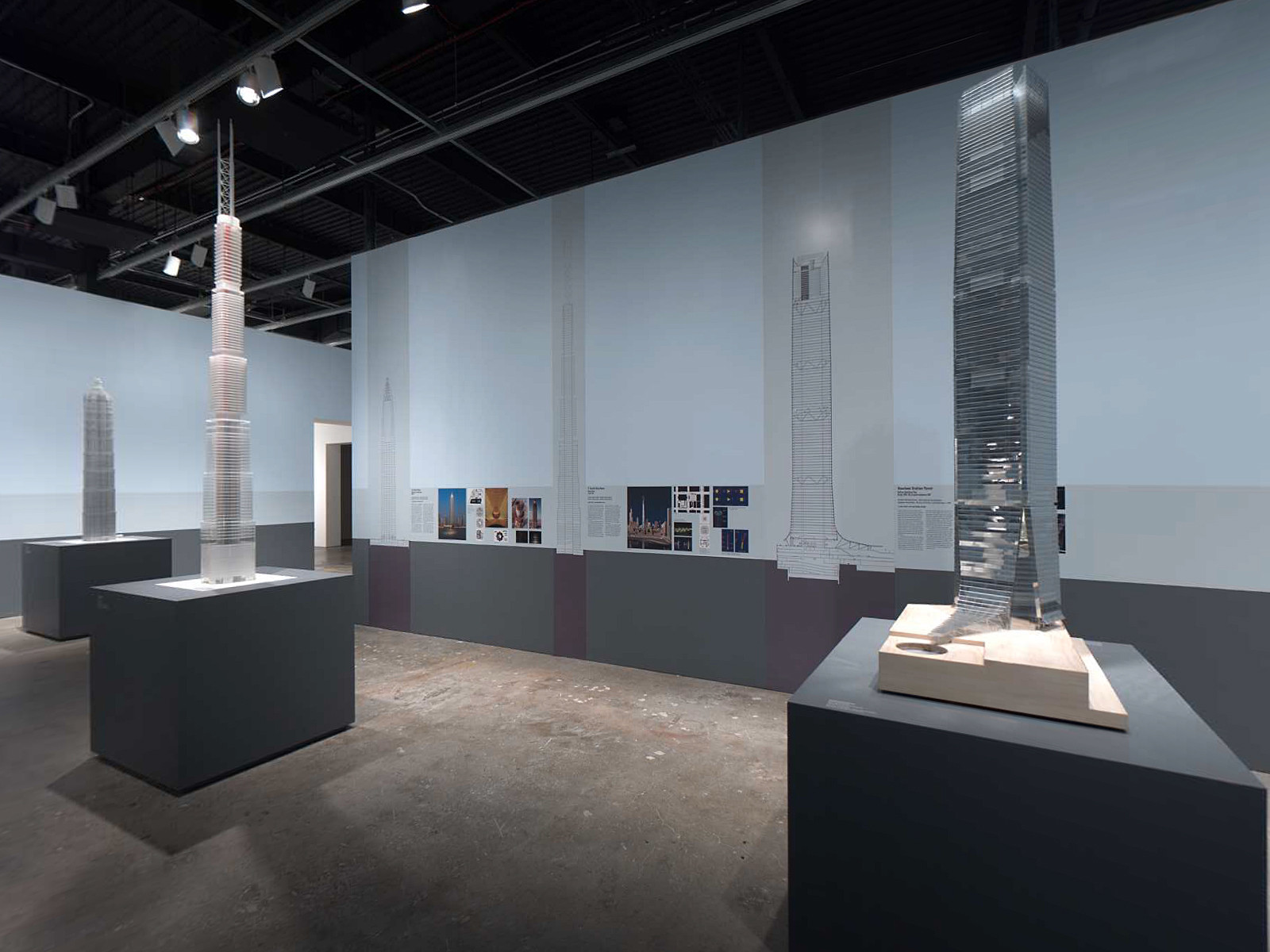 Installation view of the exhibition "Tall Buildings" | MoMA