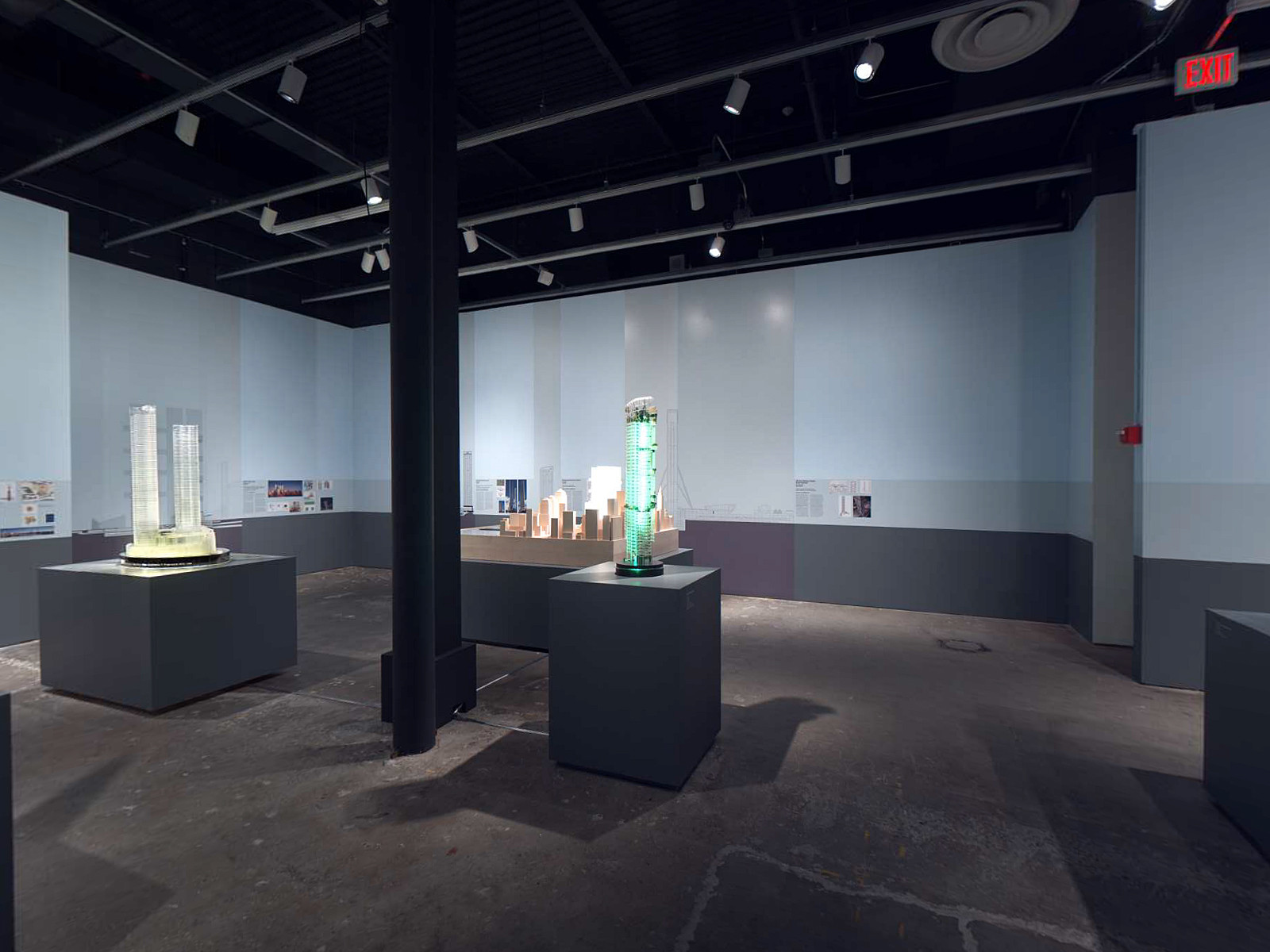 Installation view of the exhibition "Tall Buildings" | MoMA