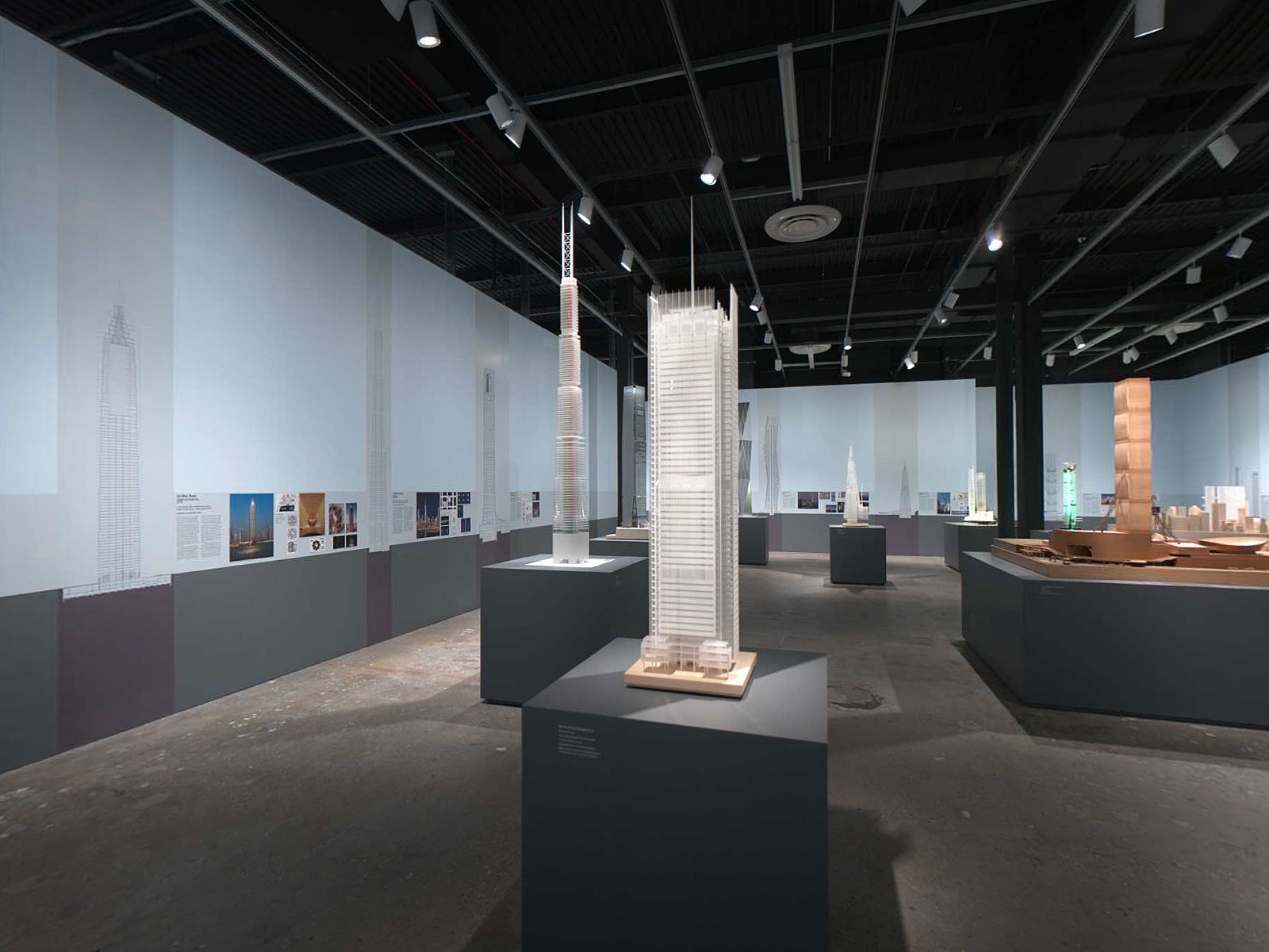 Installation view of the exhibition "Tall Buildings" | MoMA