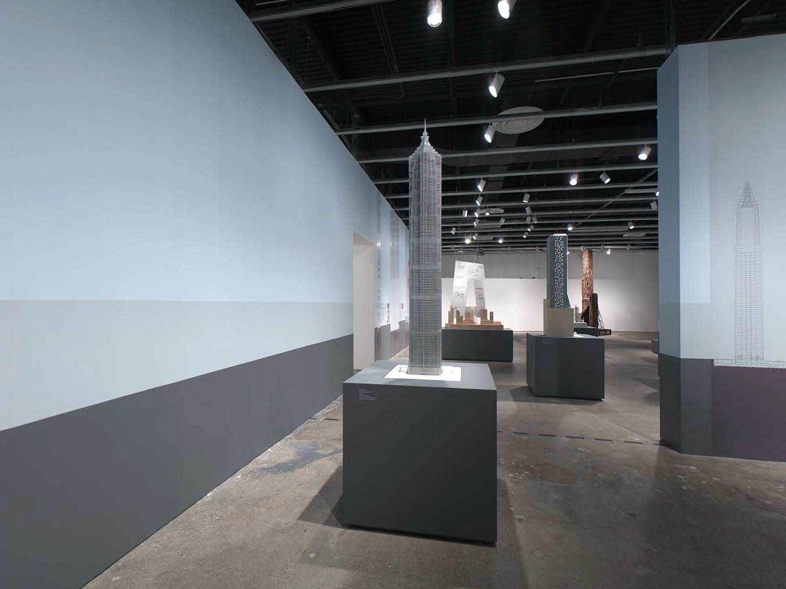 Installation view of the exhibition "Tall Buildings" | MoMA