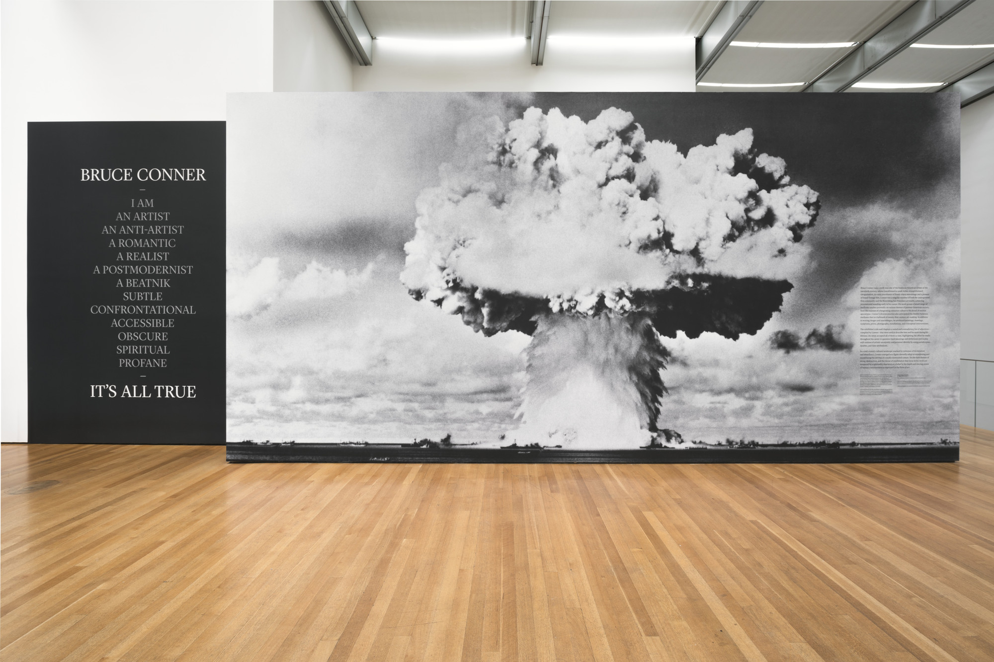 Installation view of the exhibition "Bruce Conner: It's All True" | MoMA