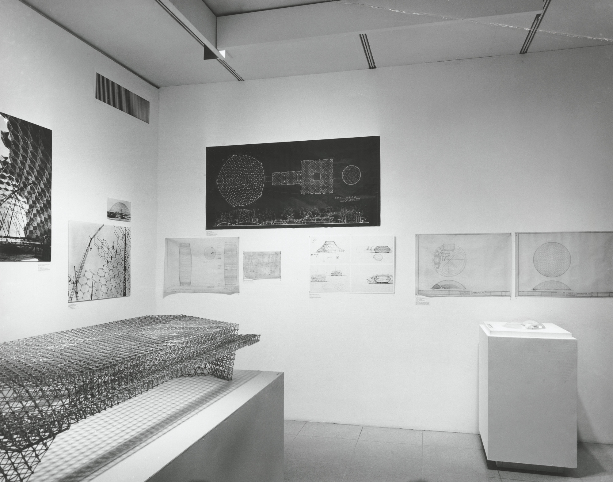 Installation view of the exhibition "Buckminster Fuller" | MoMA