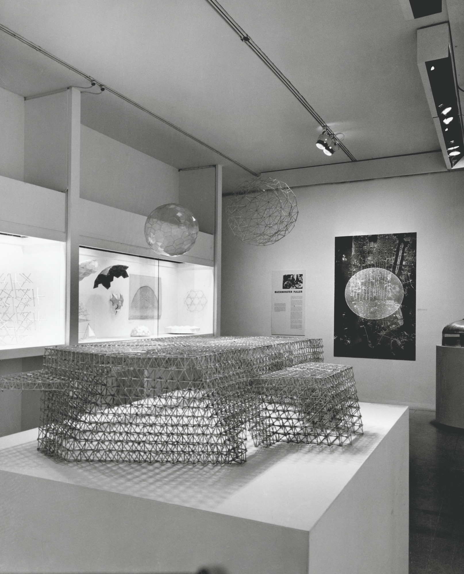 Installation view of the exhibition "Buckminster Fuller" | MoMA