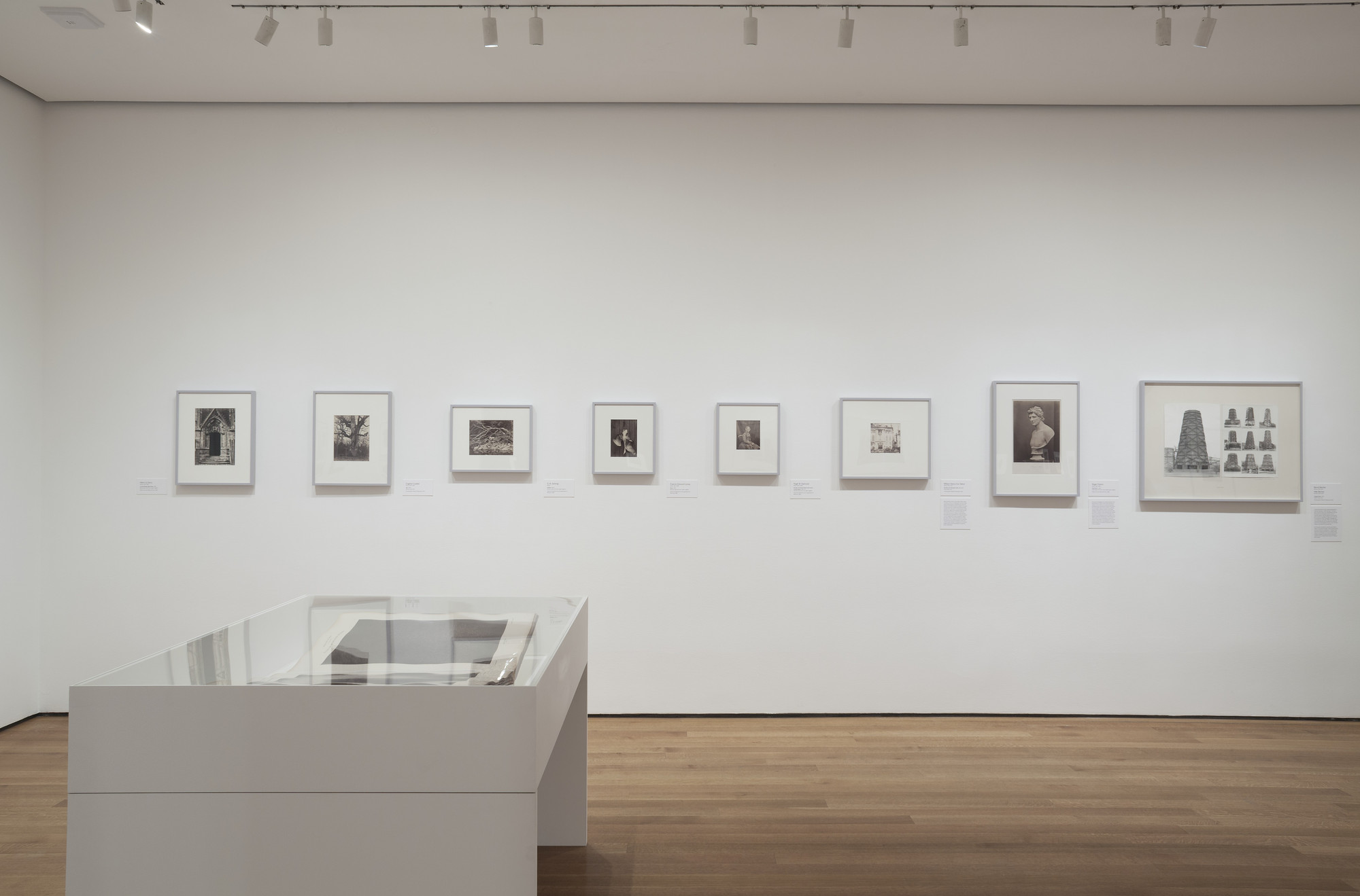 Installation view of the exhibition "The Shape of Things: Photographs ...