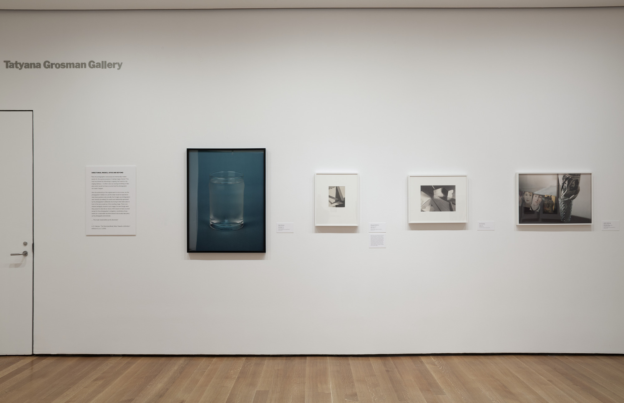 Installation view of the exhibition "The Shape of Things: Photographs ...