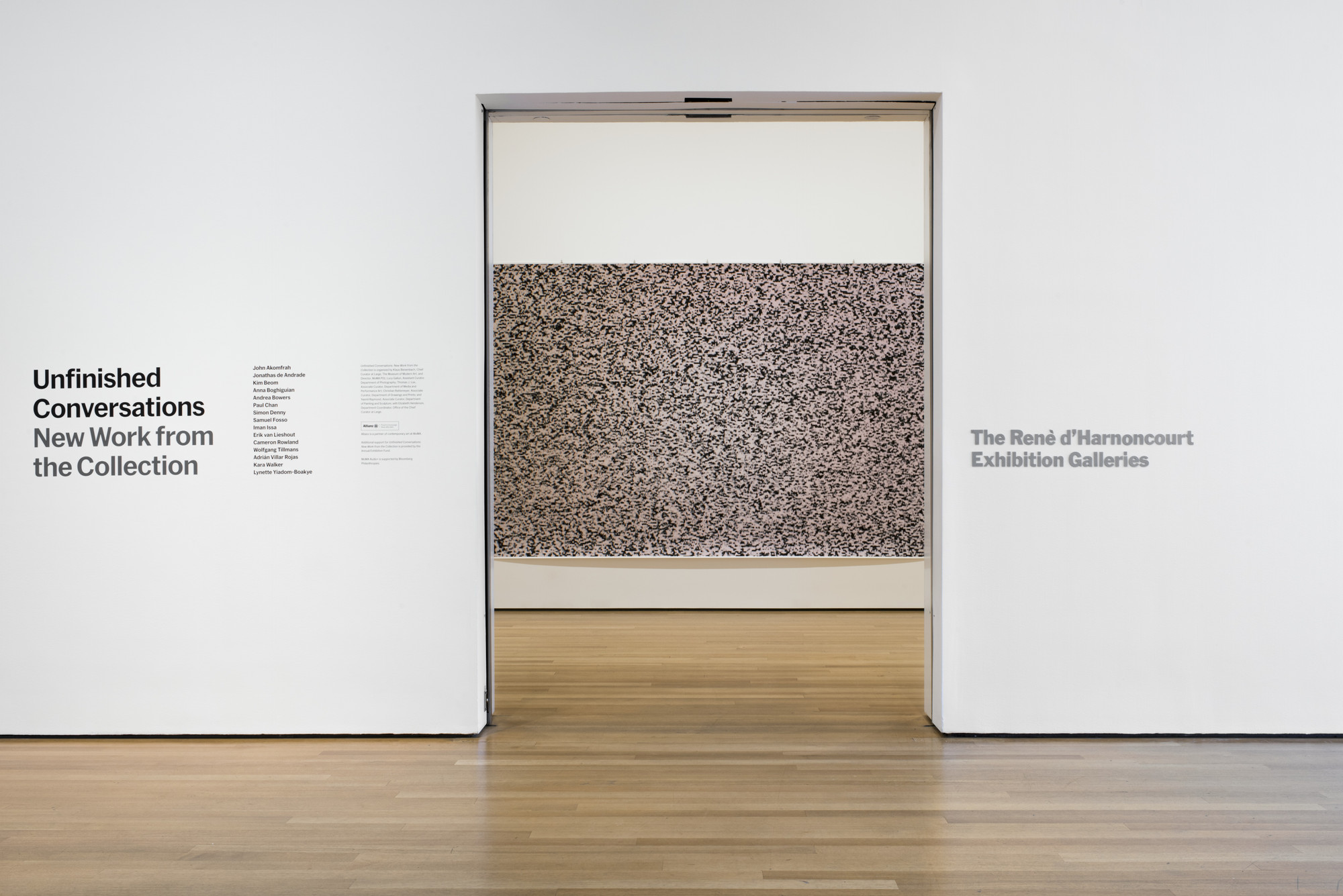 Installation view of the exhibition "Unfinished Conversations: New Work ...