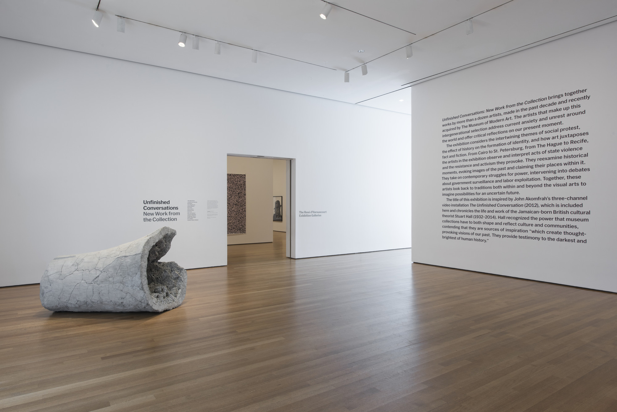 Installation view of the exhibition "Unfinished Conversations: New Work ...