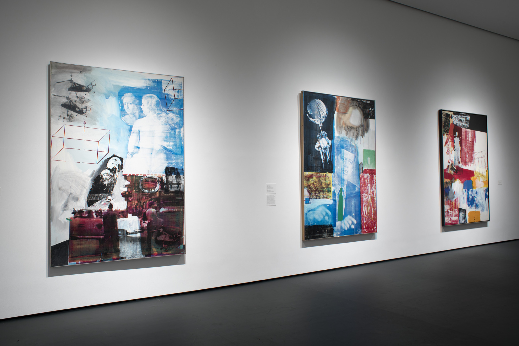 Installation view of the exhibition "Robert Rauschenberg: Among Friends ...
