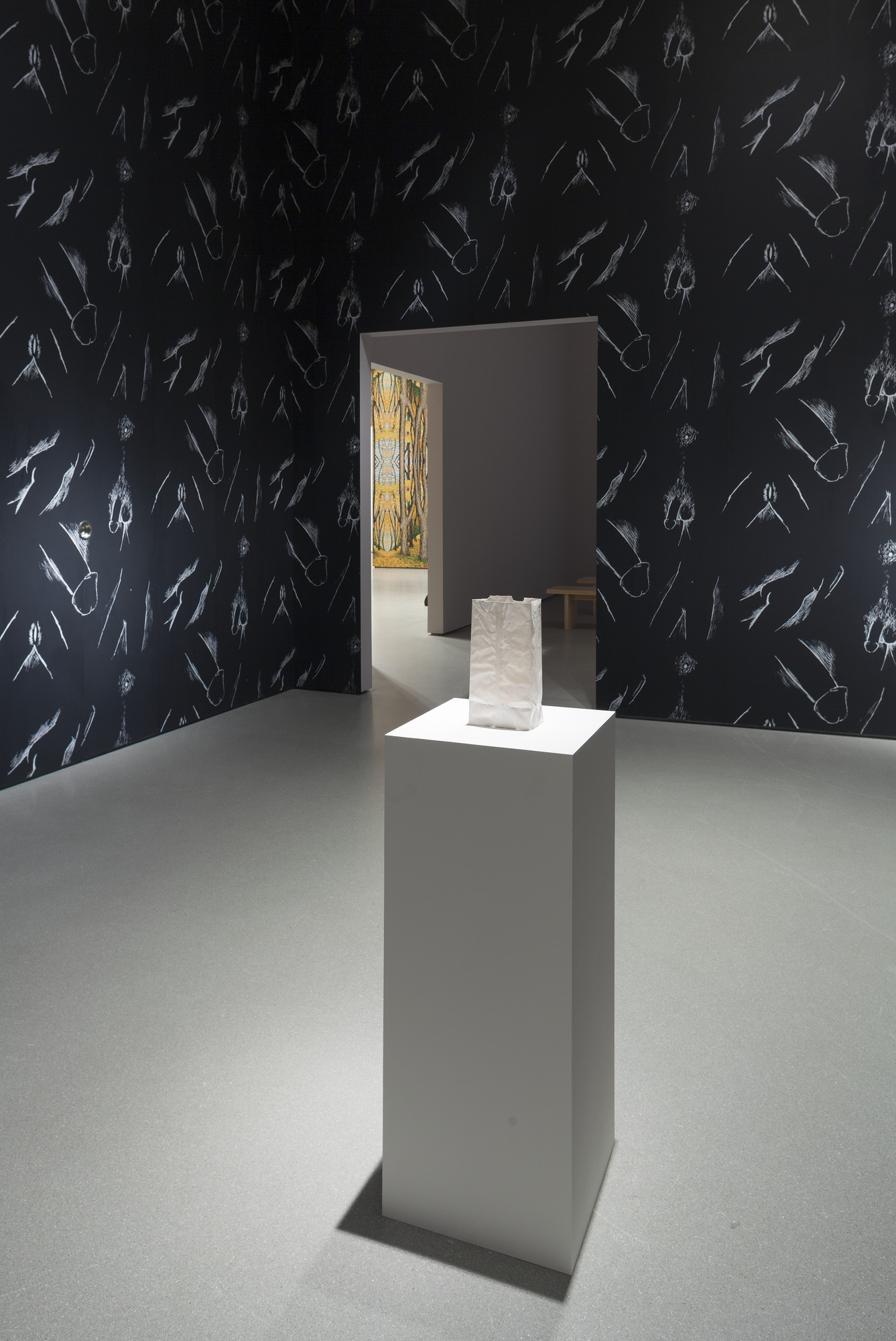 Installation view of the exhibition "Robert Gober: The Heart is Not a ...