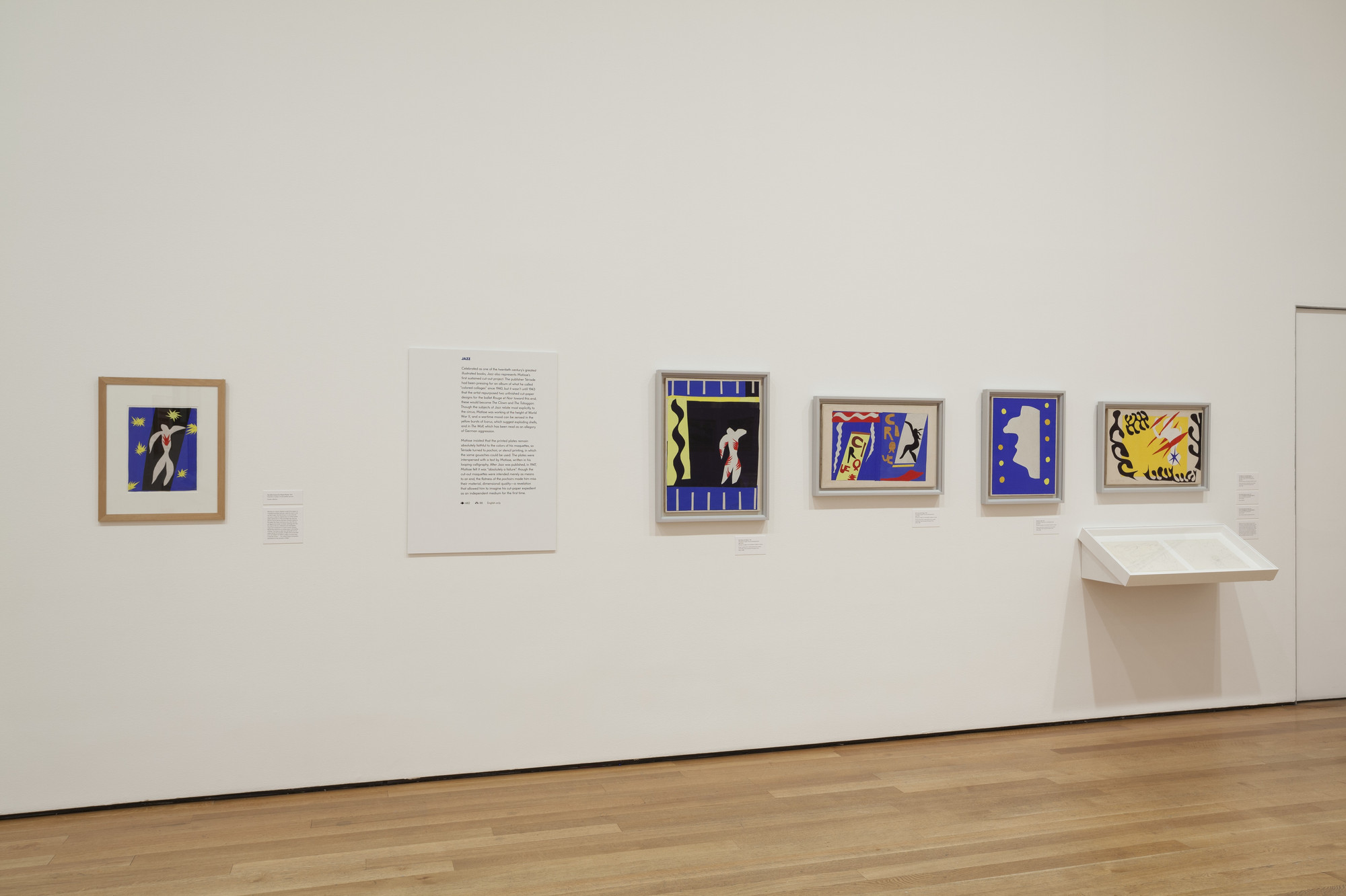 Installation view of the exhibition "Henri Matisse: The Cut-Outs" | MoMA