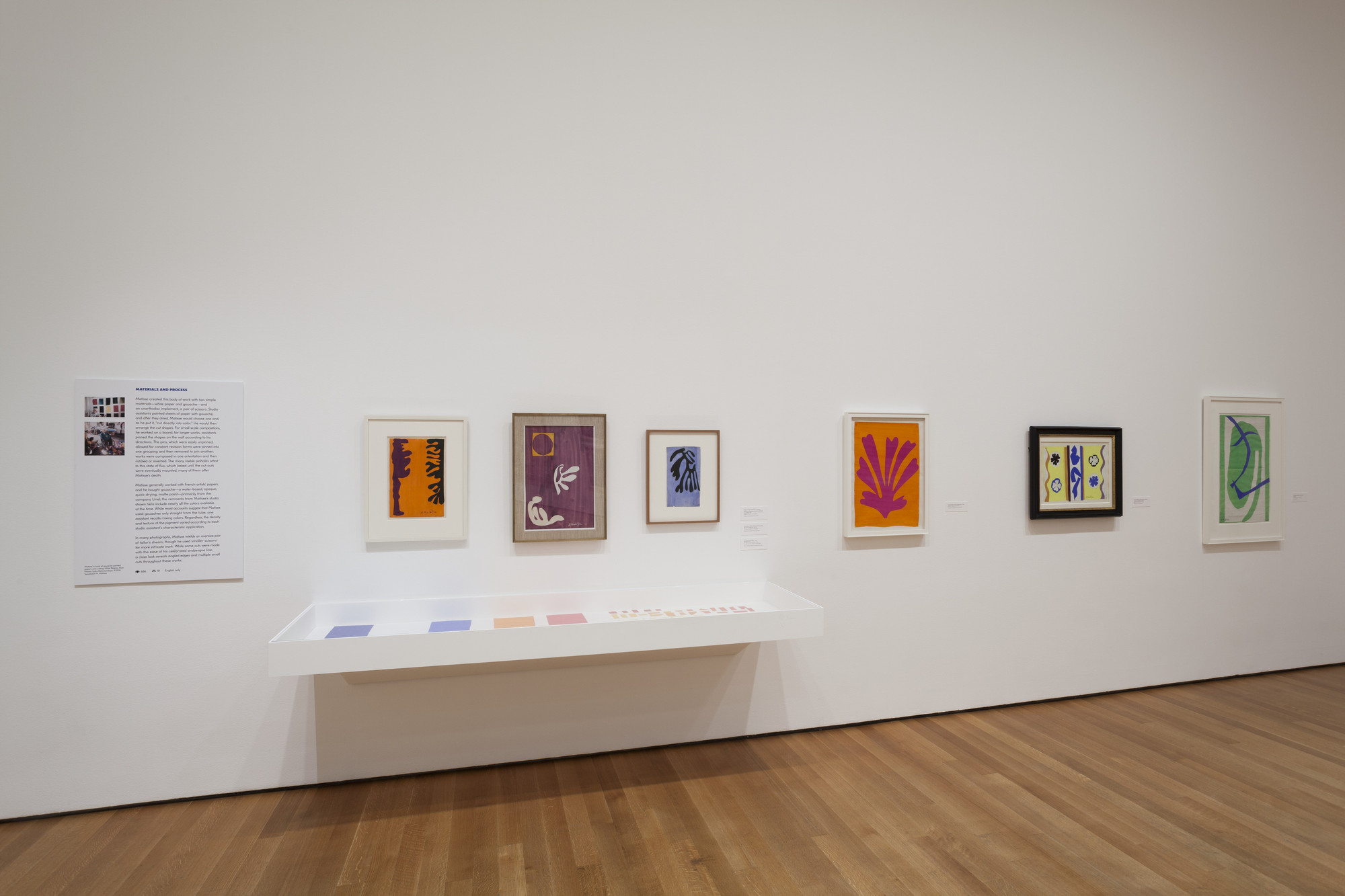 Installation view of the exhibition "Henri Matisse: The Cut-Outs" | MoMA