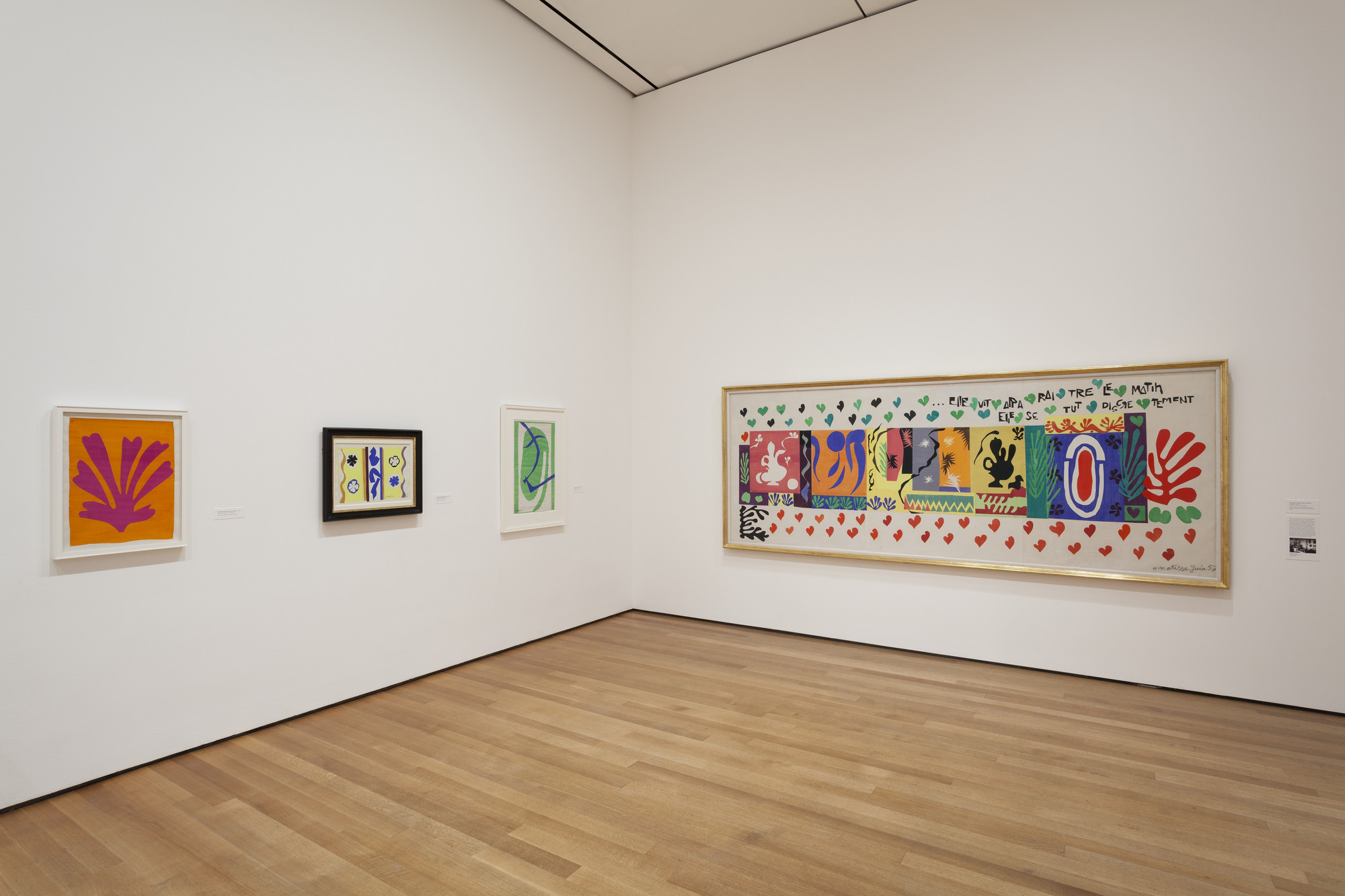 Installation view of the exhibition "Henri Matisse: The Cut-Outs" | MoMA