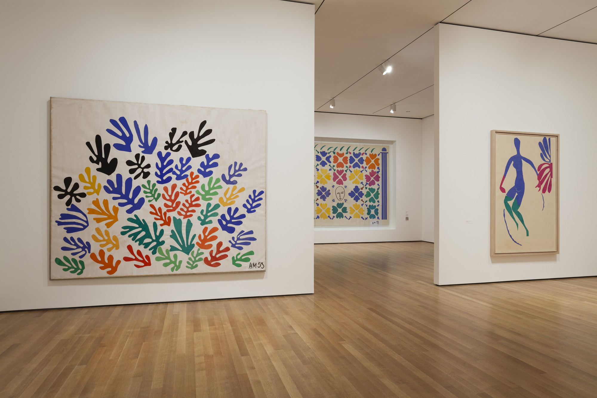 Installation view of the exhibition "Henri Matisse: The Cut-Outs" | MoMA