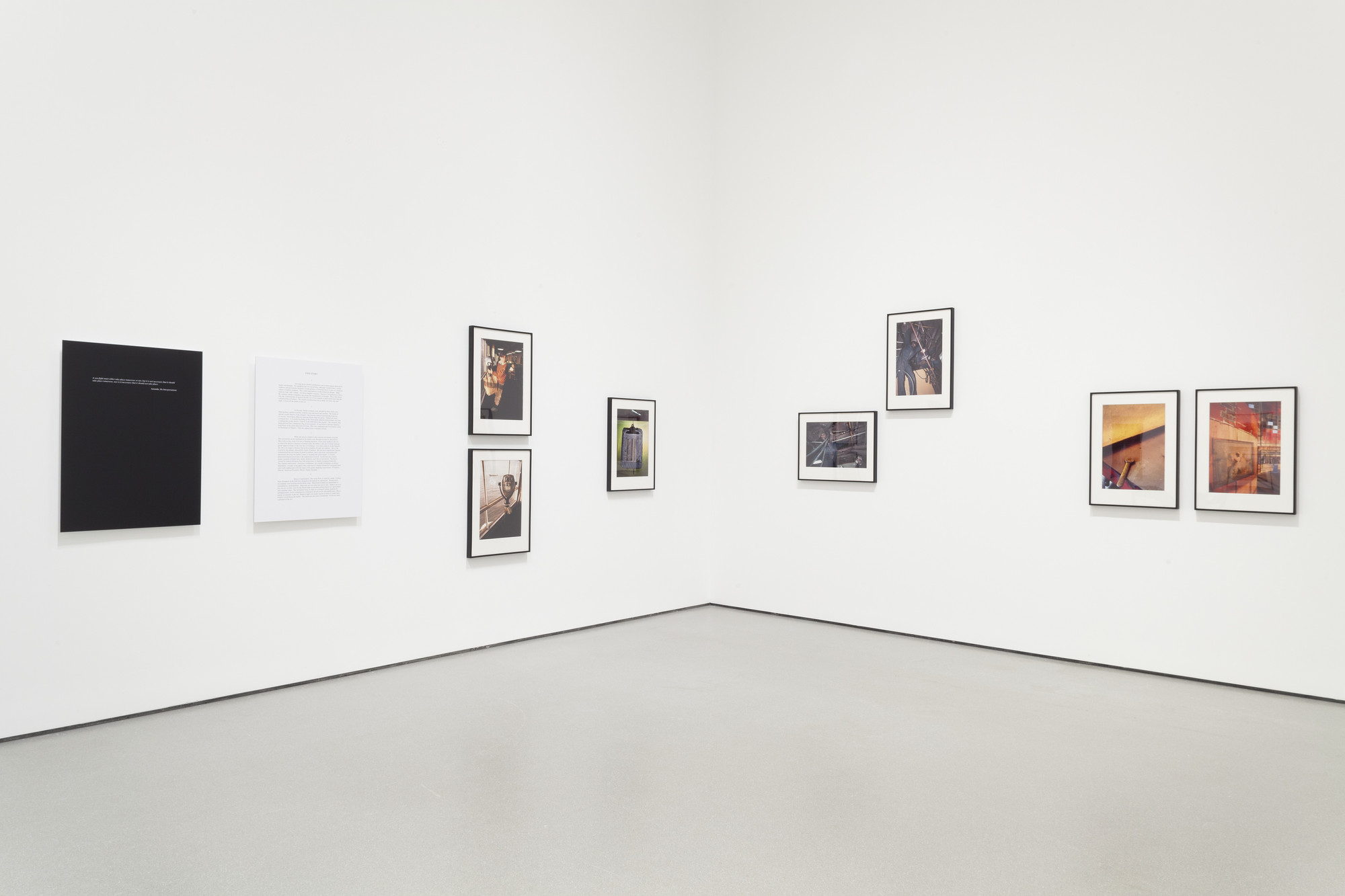 Installation view of the exhibition "Scenes for a New Heritage ...