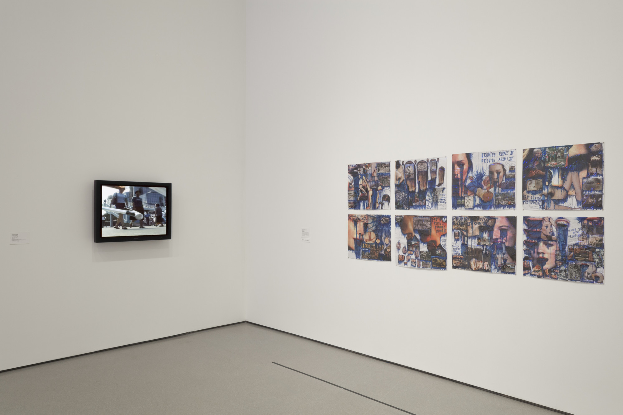 Installation view of the exhibition "Scenes for a New Heritage ...