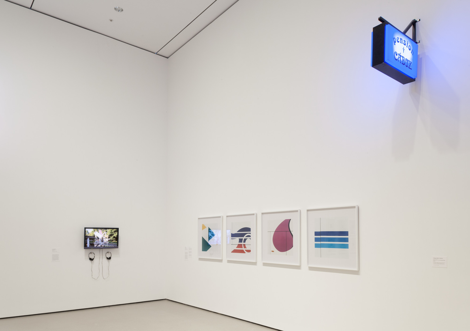 Installation view of the exhibition "Scenes for a New Heritage ...
