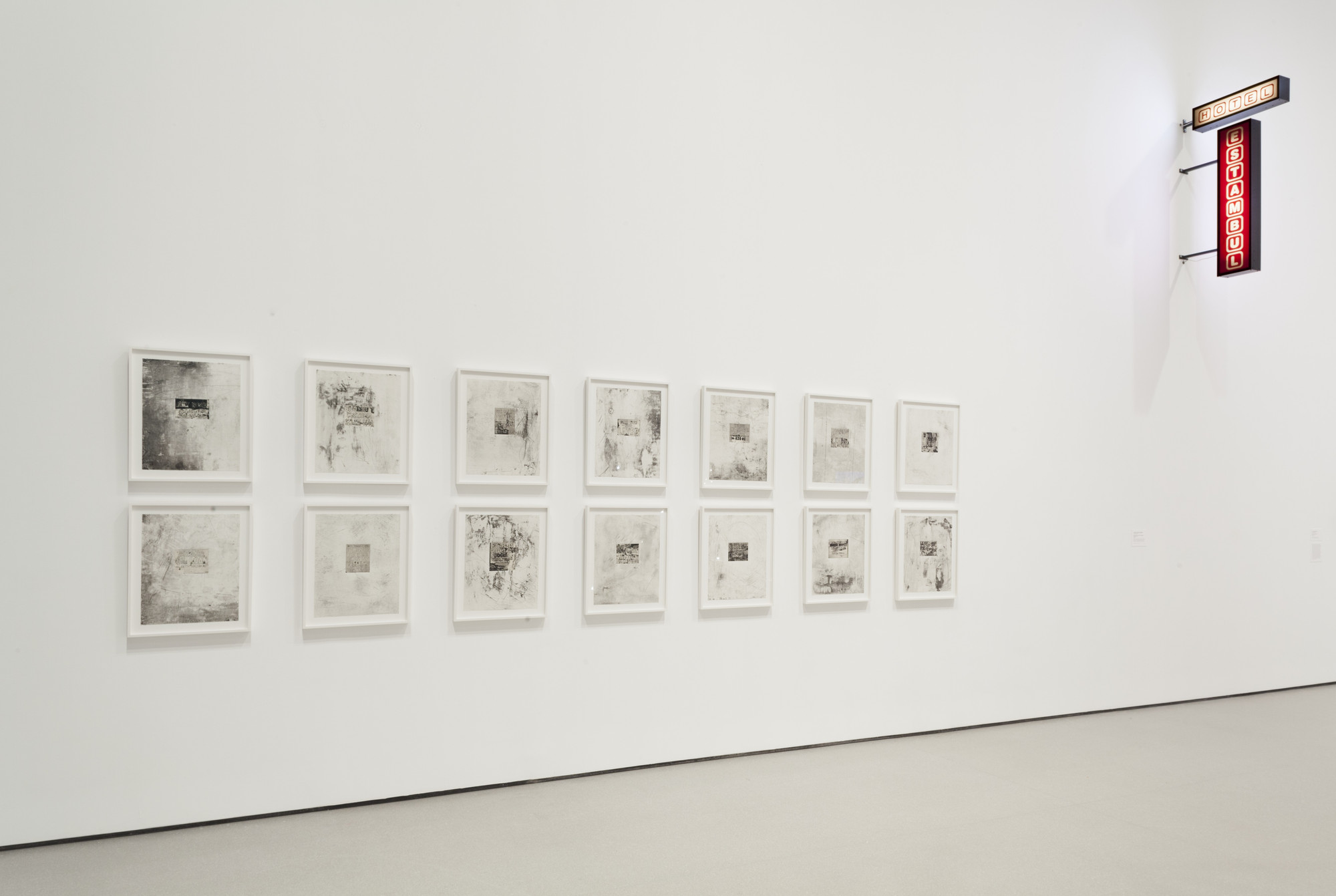 Installation view of the exhibition "Scenes for a New Heritage ...
