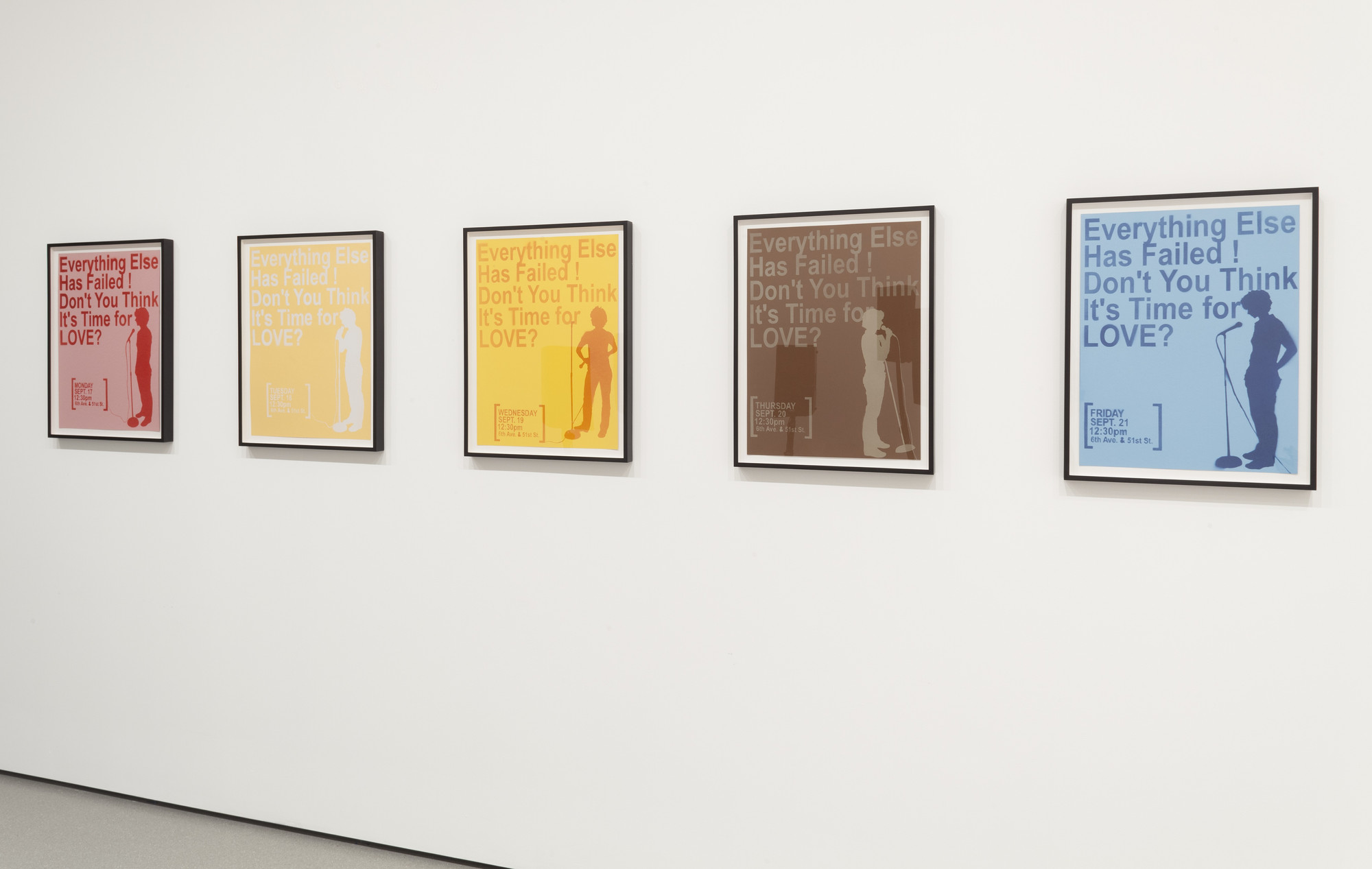 Installation view of the exhibition "Scenes for a New Heritage ...