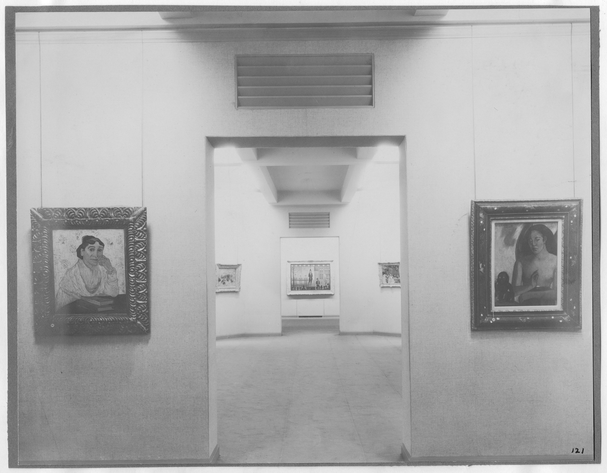 Installation view of the exhibition "Cézanne, Gauguin, Seurat, Van Gogh ...