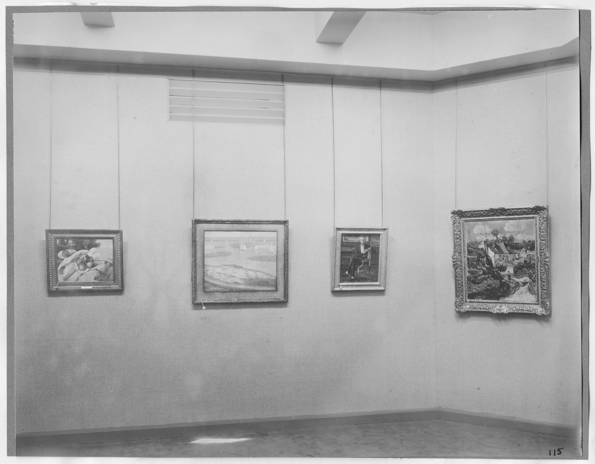 Installation view of the exhibition "Cézanne, Gauguin, Seurat, Van Gogh ...