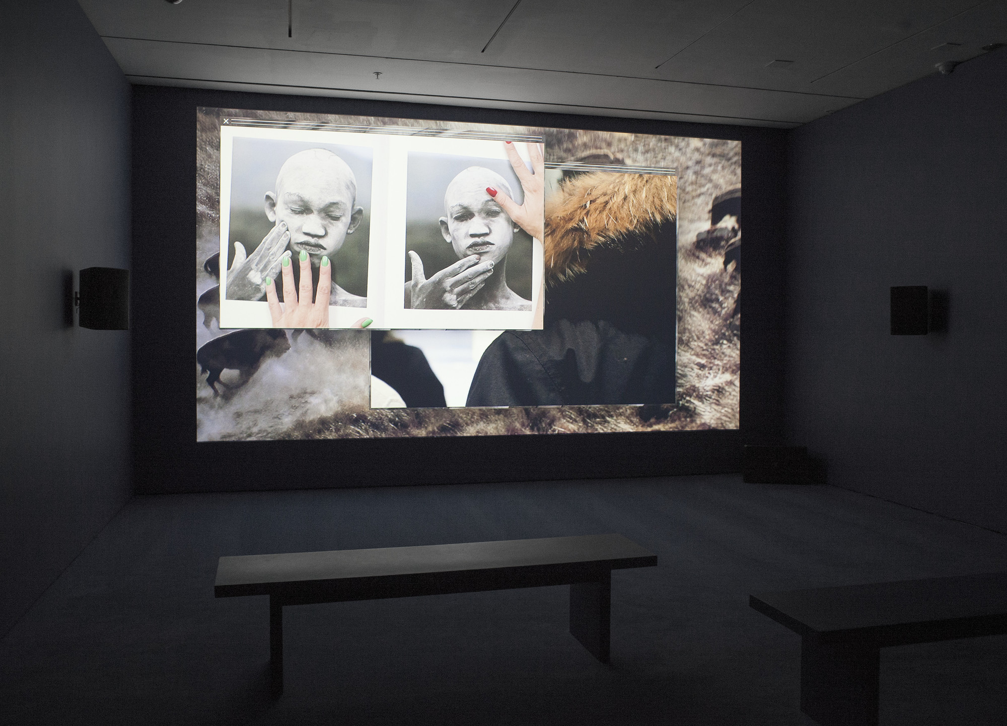 Installation view of the exhibition "Scenes for a New Heritage ...