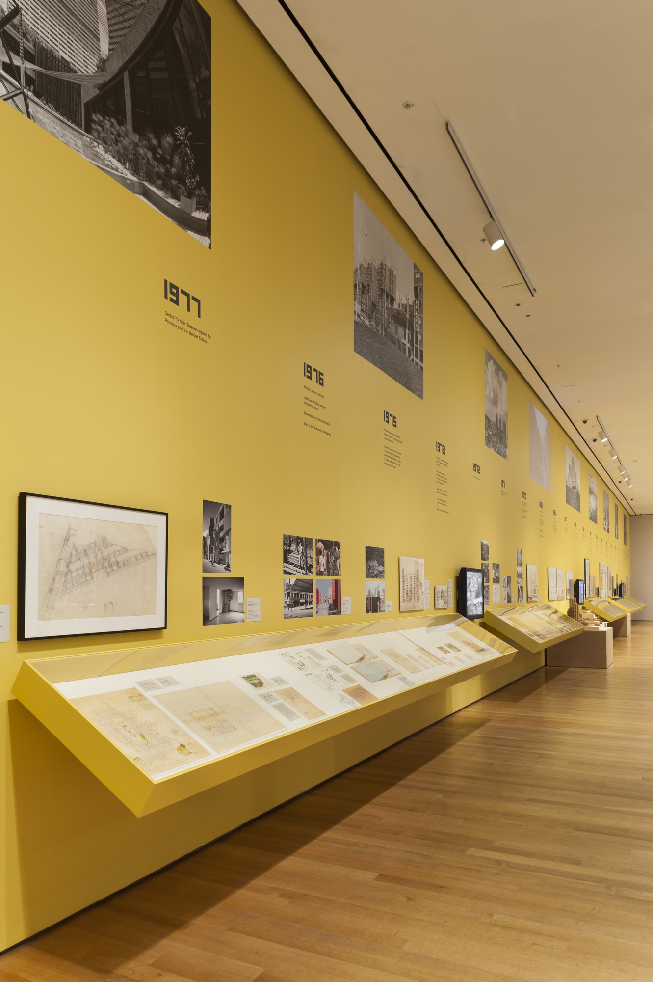 Installation view of the exhibition "Latin America in Construction ...