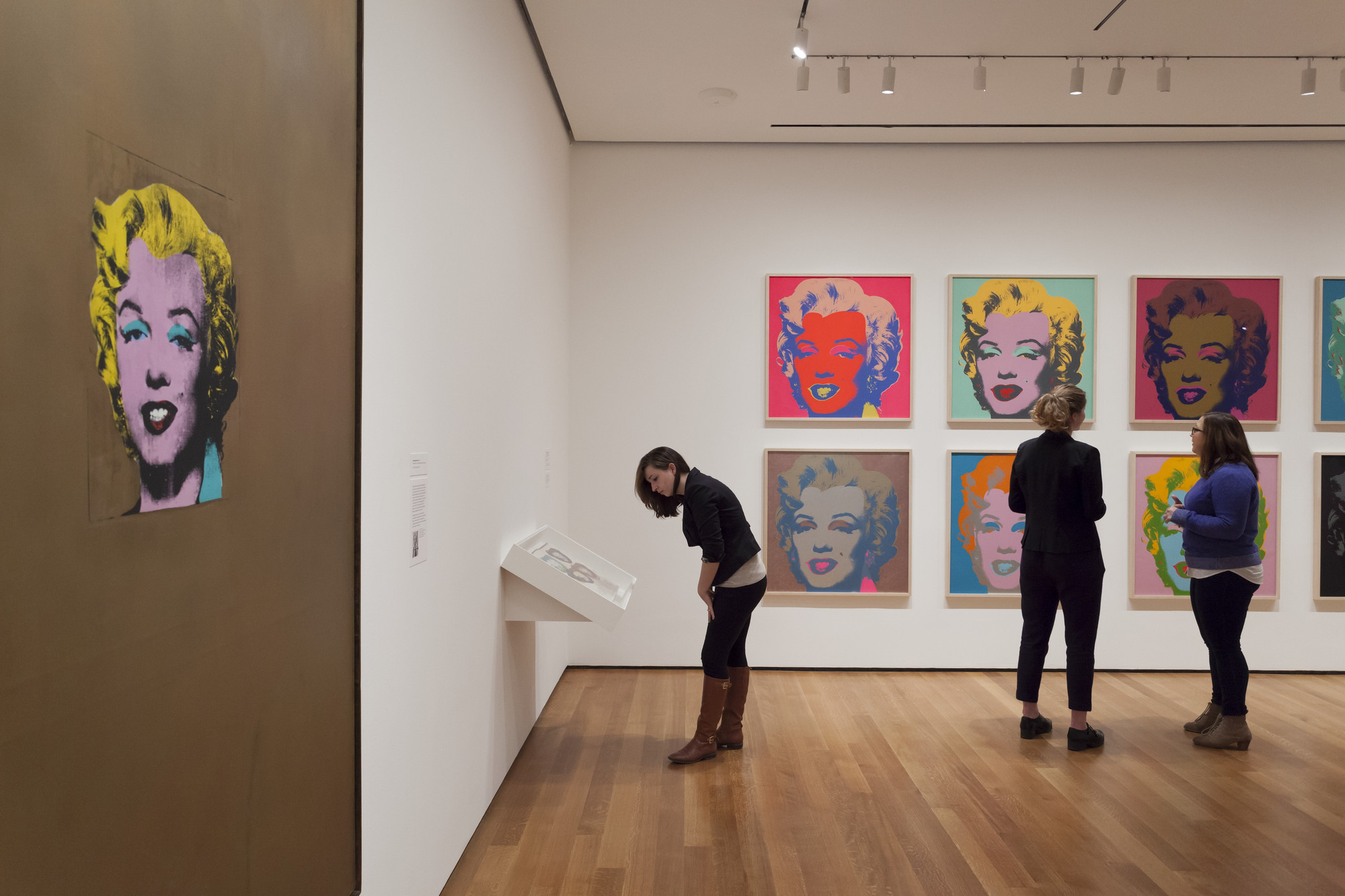 Installation view of the exhibition "Andy Warhol: Campbell's Soup Cans ...
