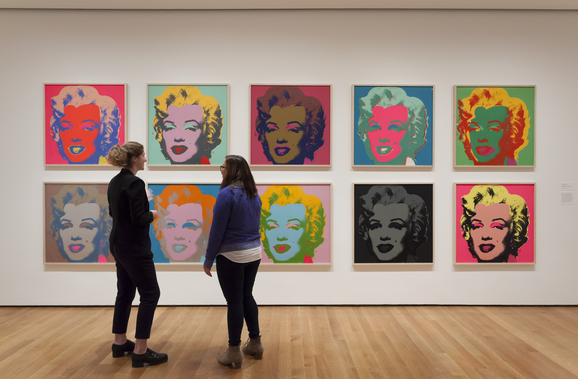 Installation view of the exhibition "Andy Warhol: Campbell's Soup Cans ...