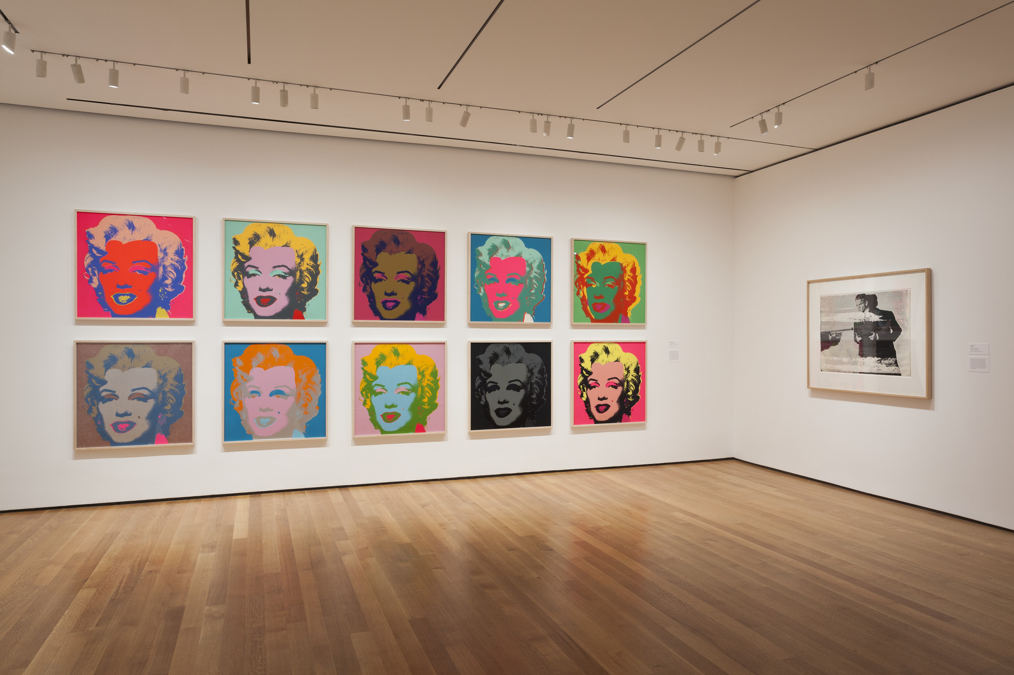 Installation view of the exhibition "Andy Warhol: Campbell's Soup Cans ...